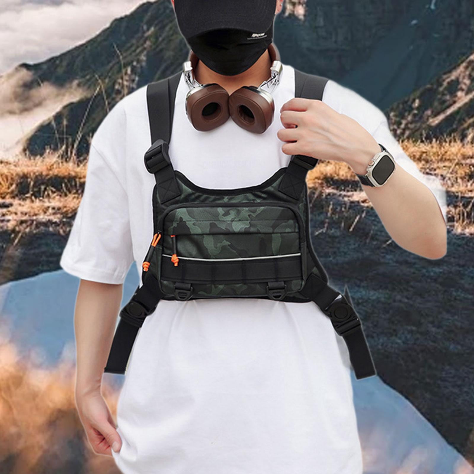 freneci Chest Bag for Men with Extra Storage Running Vest for Travel ...