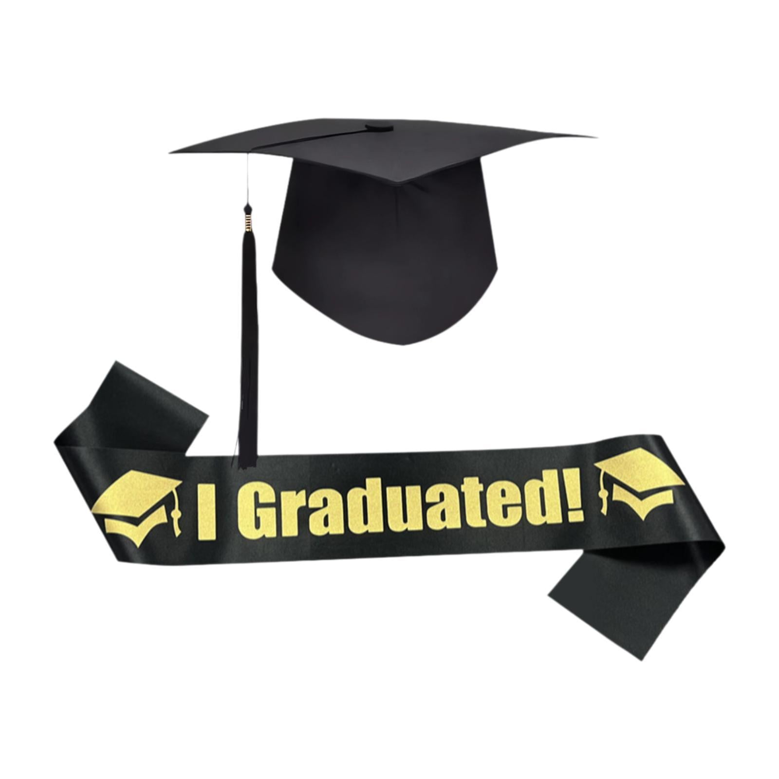 freneci Graduation Cap and Shoulder Strap Bachelor Cap for High School ...