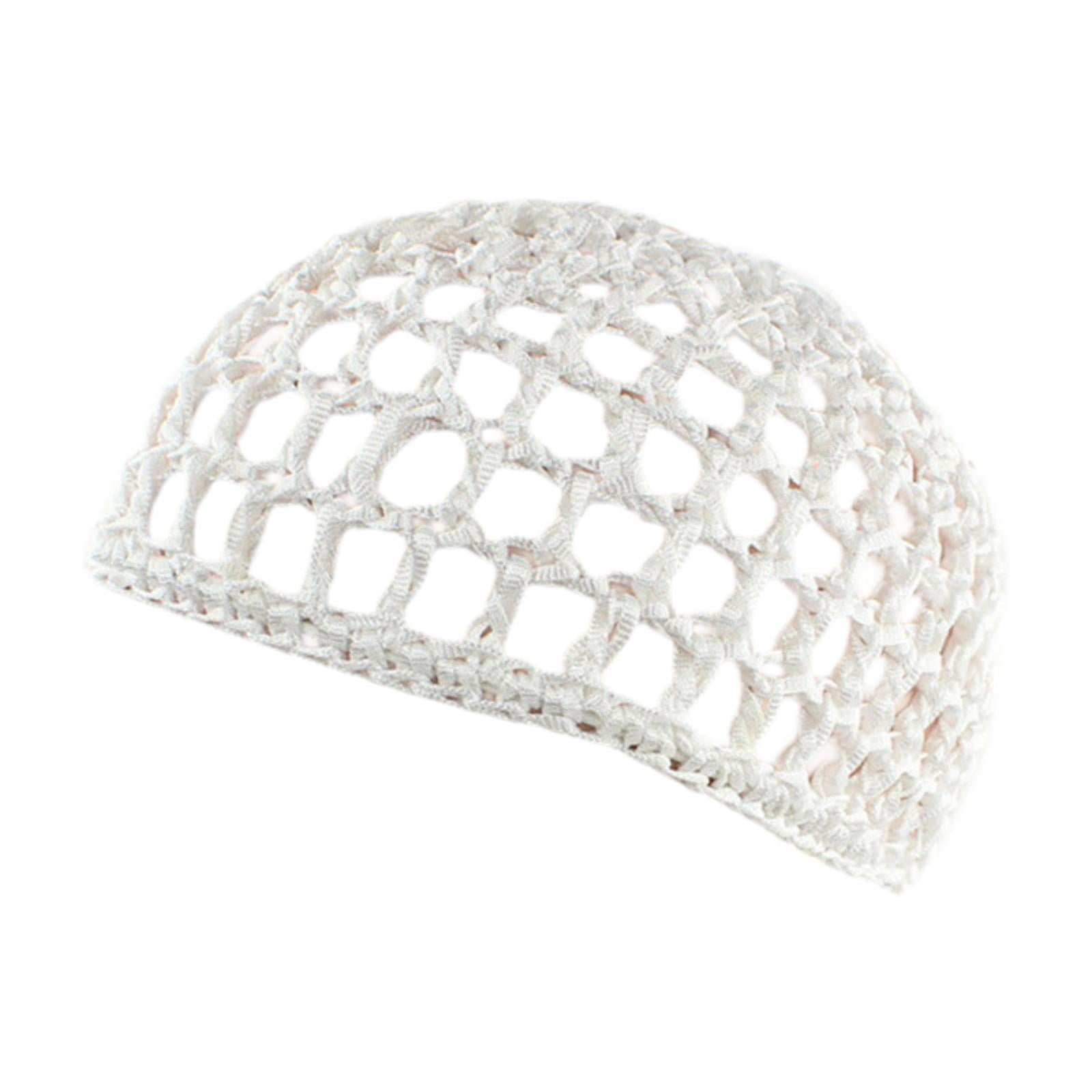 freneci Hair Nets Cap Sleeping Hairnet Crochet Hair Net for Women Men ...