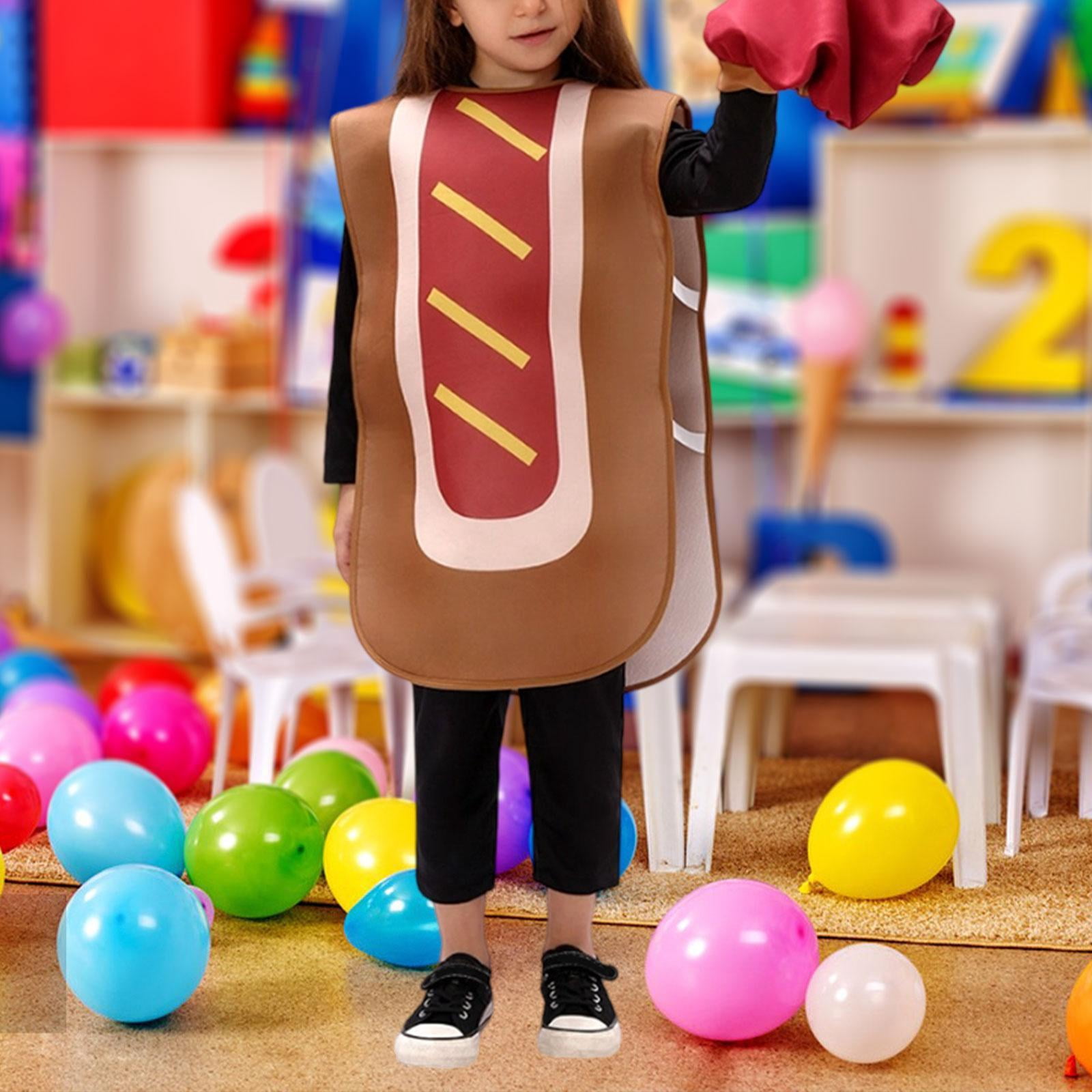 freneci Hot Dog Costume for Kids Reusable Prop Portable Halloween ...