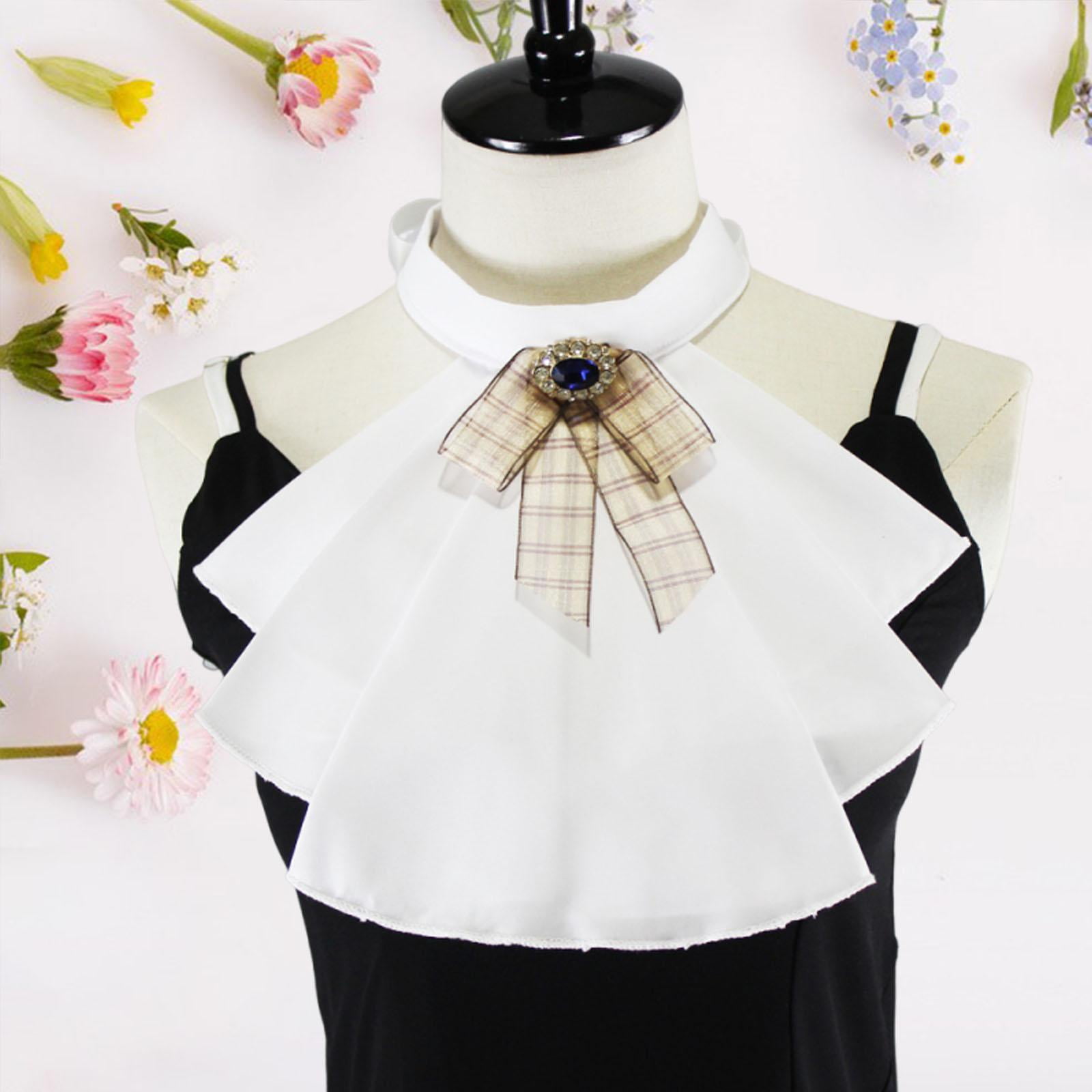freneci Jabot Collar Elizabethan Stylish for Shirt Elegant for Women Ladies Neckwear - Walmart.com