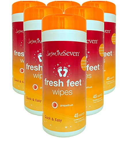 fresh feet wipes -for kids and adults - grapefruit wet wipes resealable ...