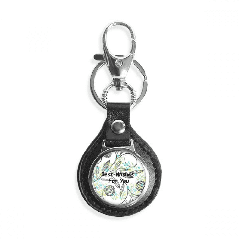 fresh flowers drawing best wish key link chain keyholder finder hook ...