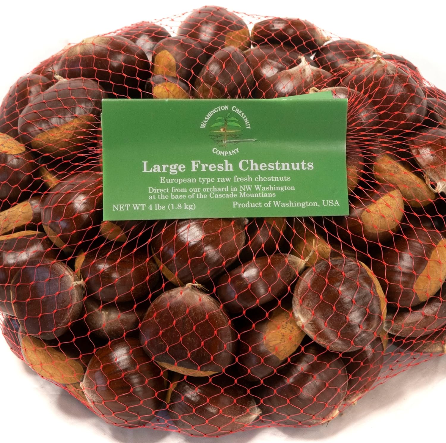fresh in the shell, 1 1/8" and larger, 4 pound bag - Walmart.com