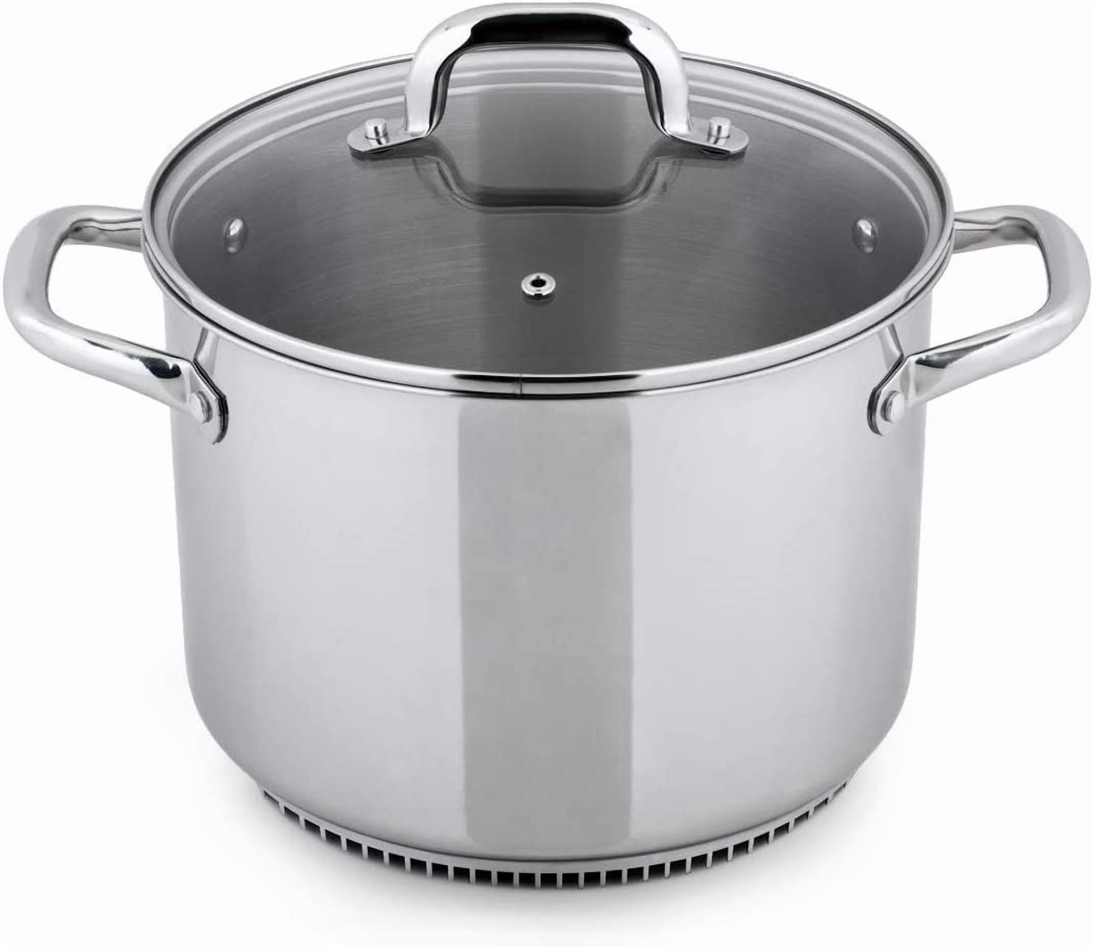 freshair™ rapid boil stainless steel 8 qt. stock pot, time-and-energy ...