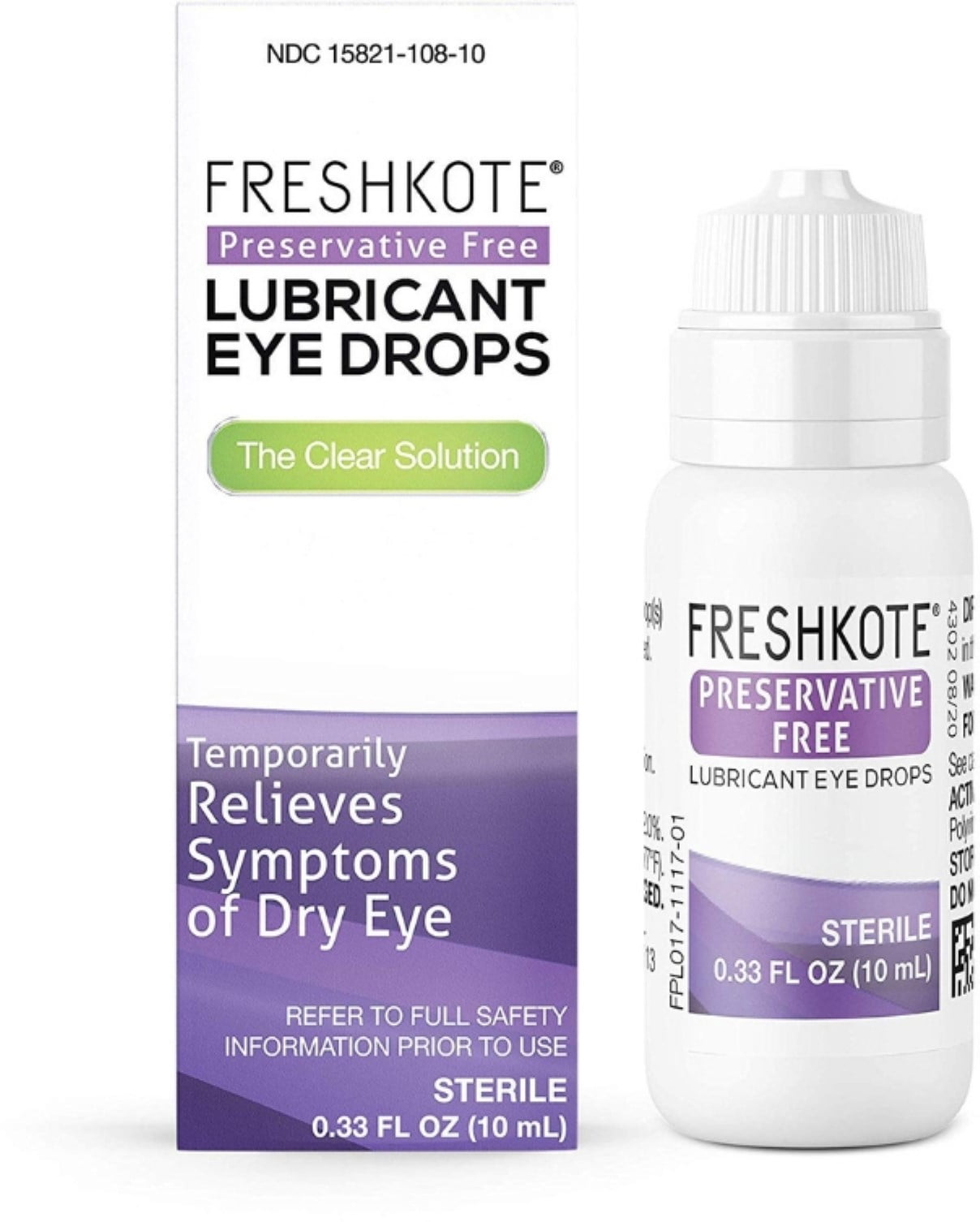 freshkote preservative lubricant eye drops - .33 oz each - Walmart.com