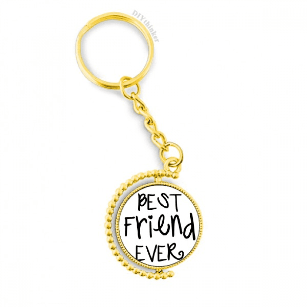 friendship best friend ever words quotes metal connector key chain ...