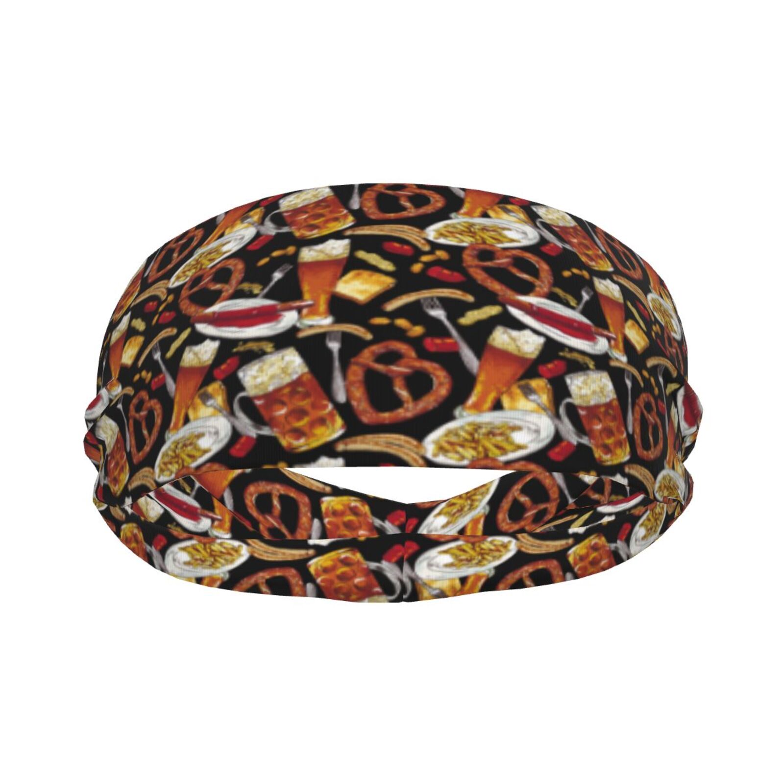 fries beer sausage Sports Headband for Women Men, Running Headband ...