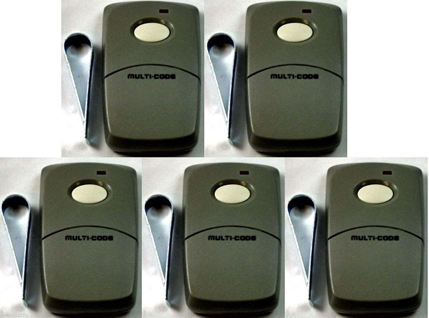 from USA) 3089 5-Pack Multi-Code Gate Garage Door Opener 1 Button s ...