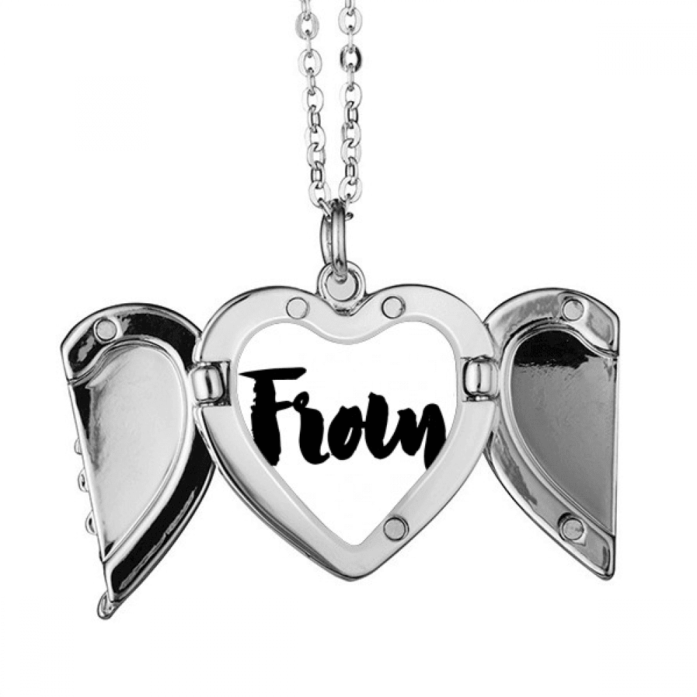 from stylish quote handwrite angel wings necklpendant fashion - Walmart.com