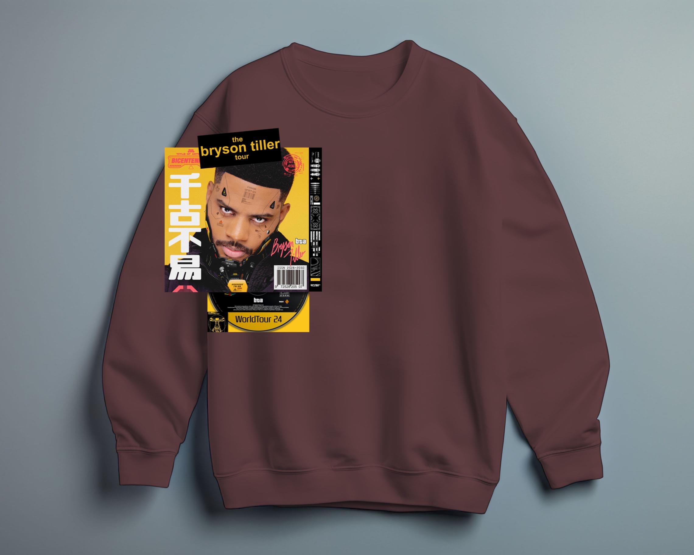 front Das Bryson Tiller 2024 Tour Shirt - Walmart.com