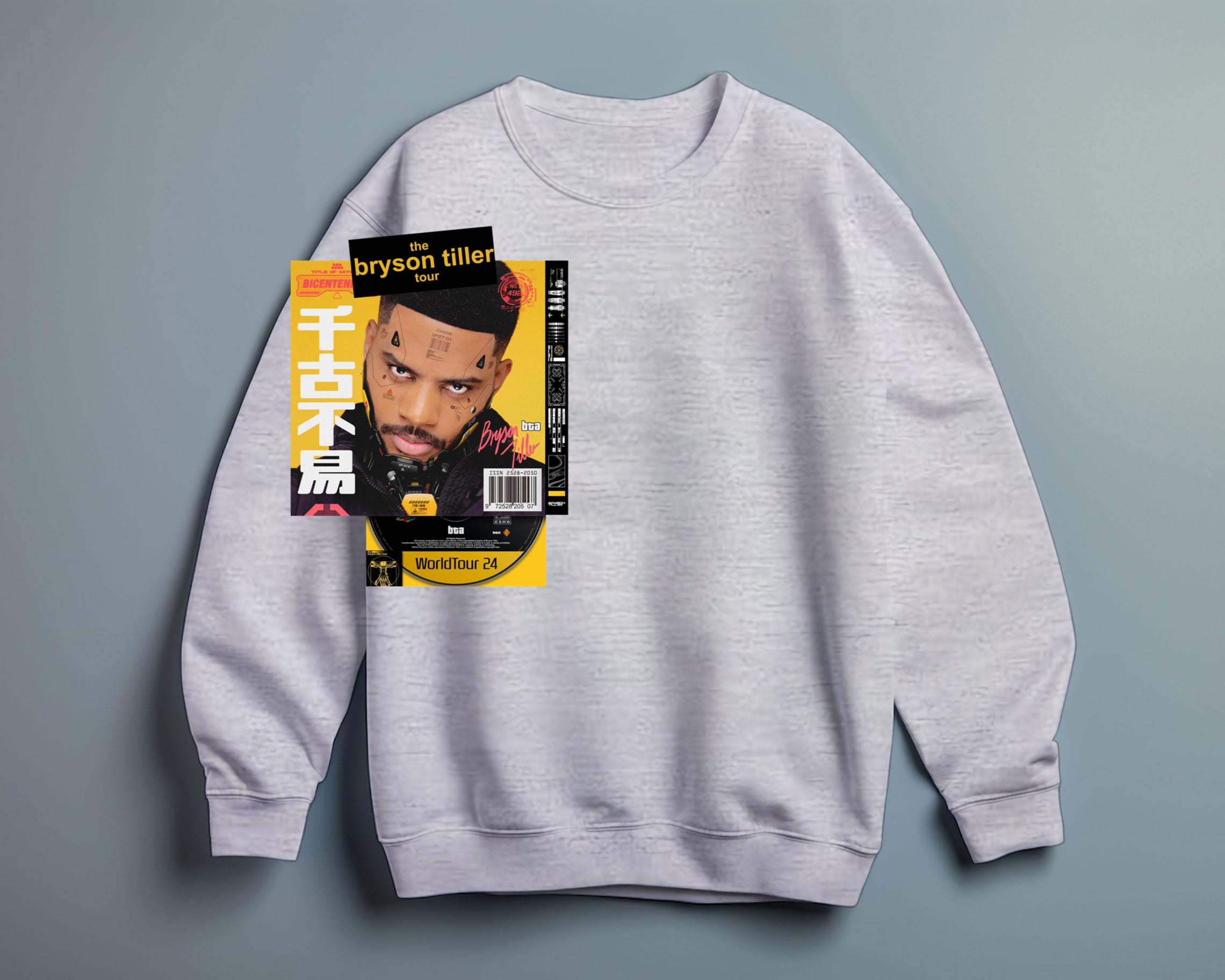 front Das Bryson Tiller 2024 Tour Shirt - Walmart.com