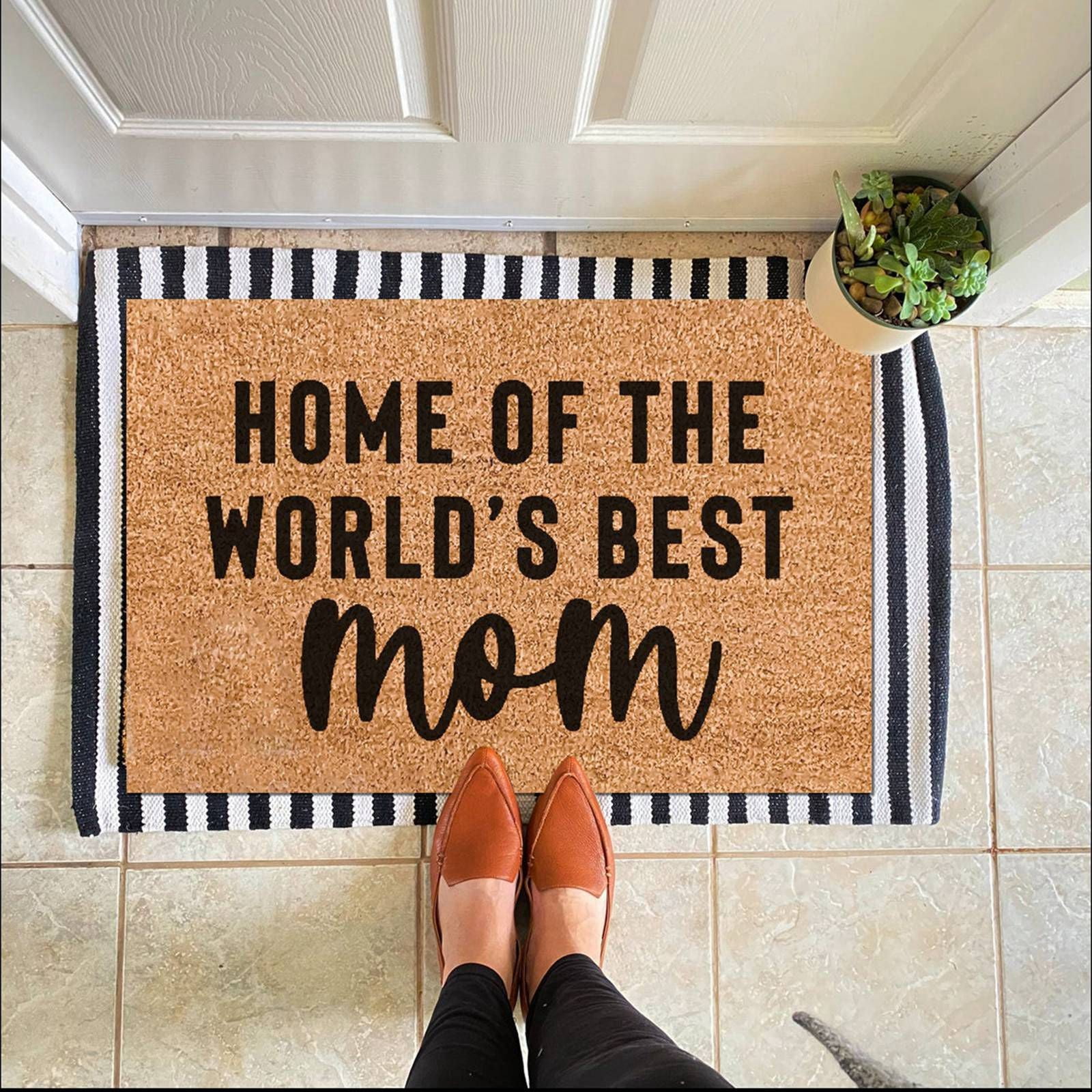 front door mat indoor entrance Mother's Day letter Printed Welcome mat ...