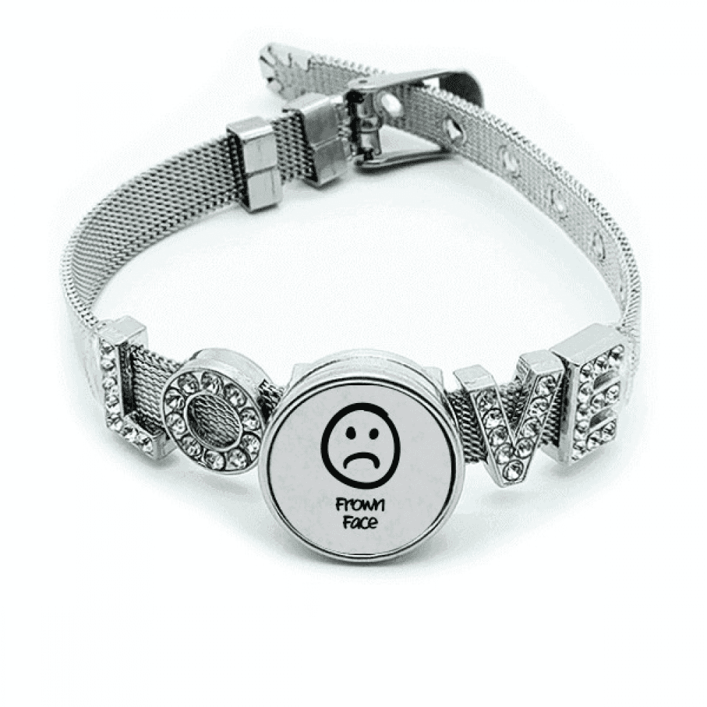 frown sad cute chat fcartoon bracelet wristband crystal love adjustable ...