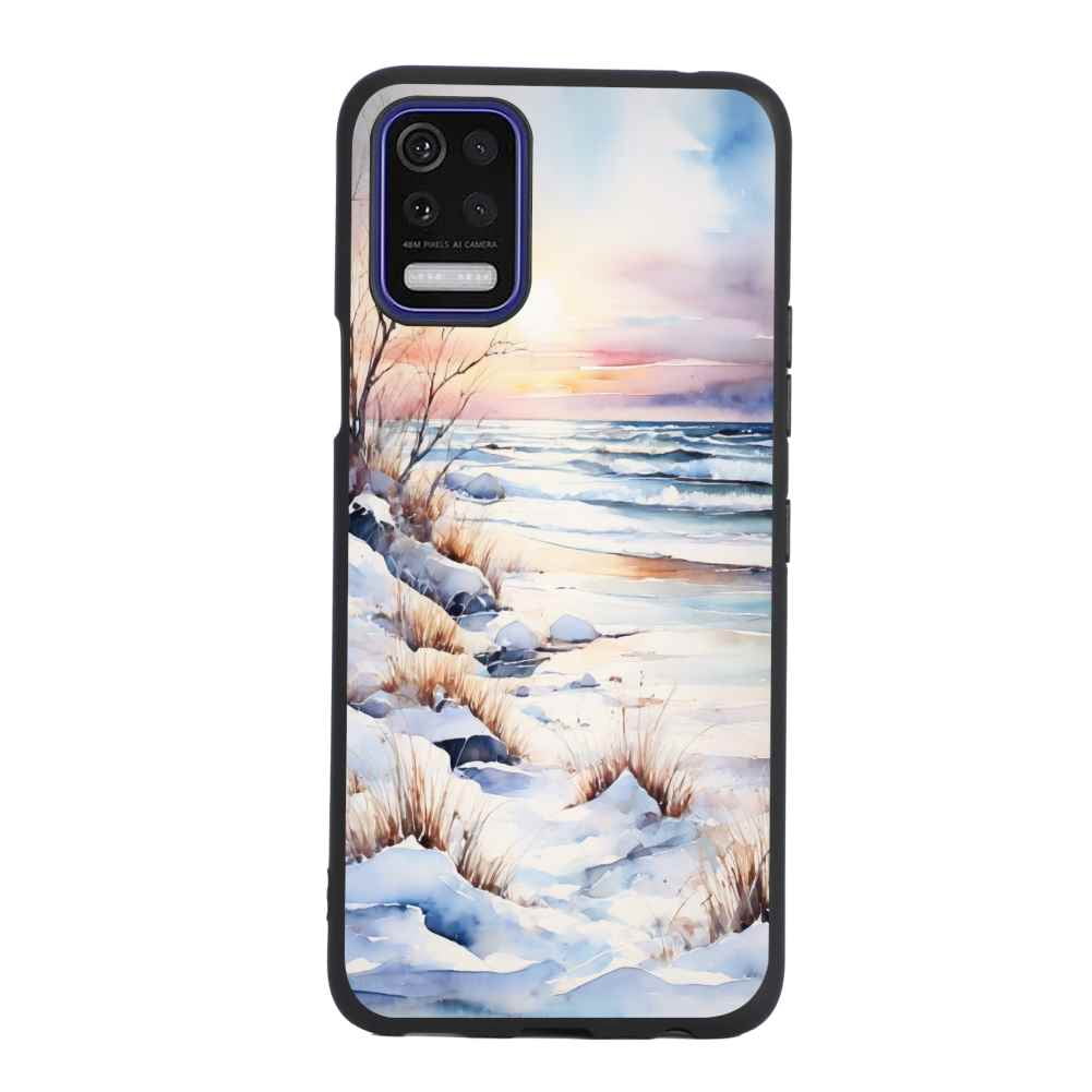 frozen-beach-landscape-86 phone case for LG K42 for Women Men Gifts ...