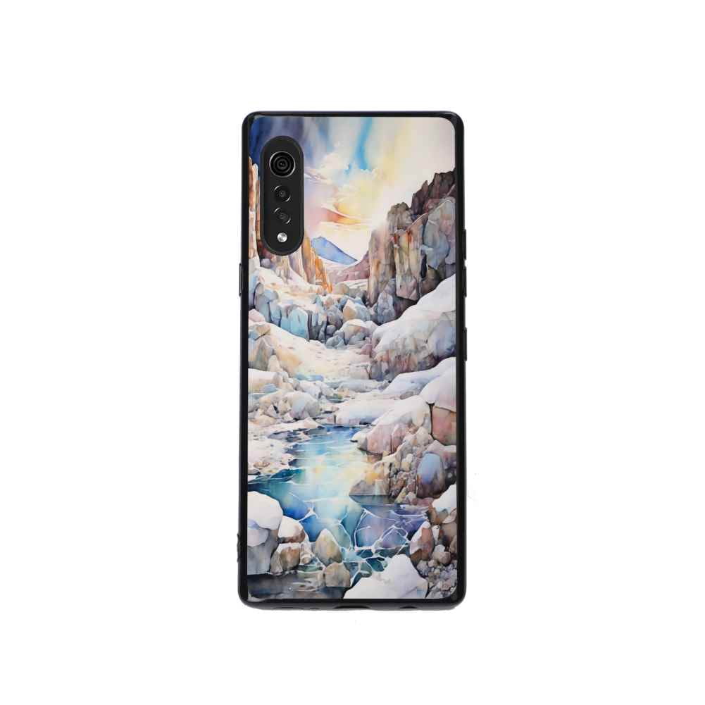 frozen-rhyolite-landscape-275 phone case for LG Velvet 4G for Women Men ...