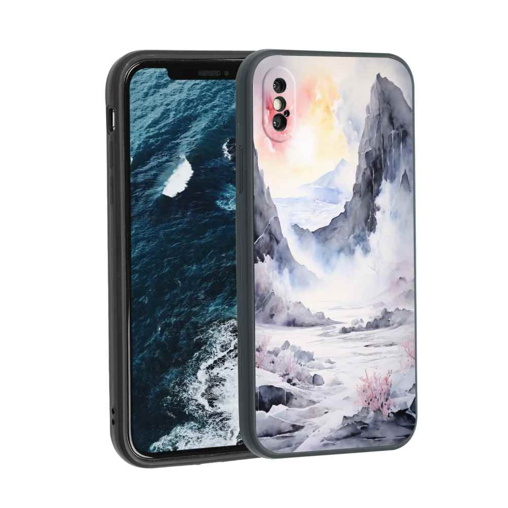 frozen-volcanic-ash-landscape-316 phone case for iPhone X for Women Men ...