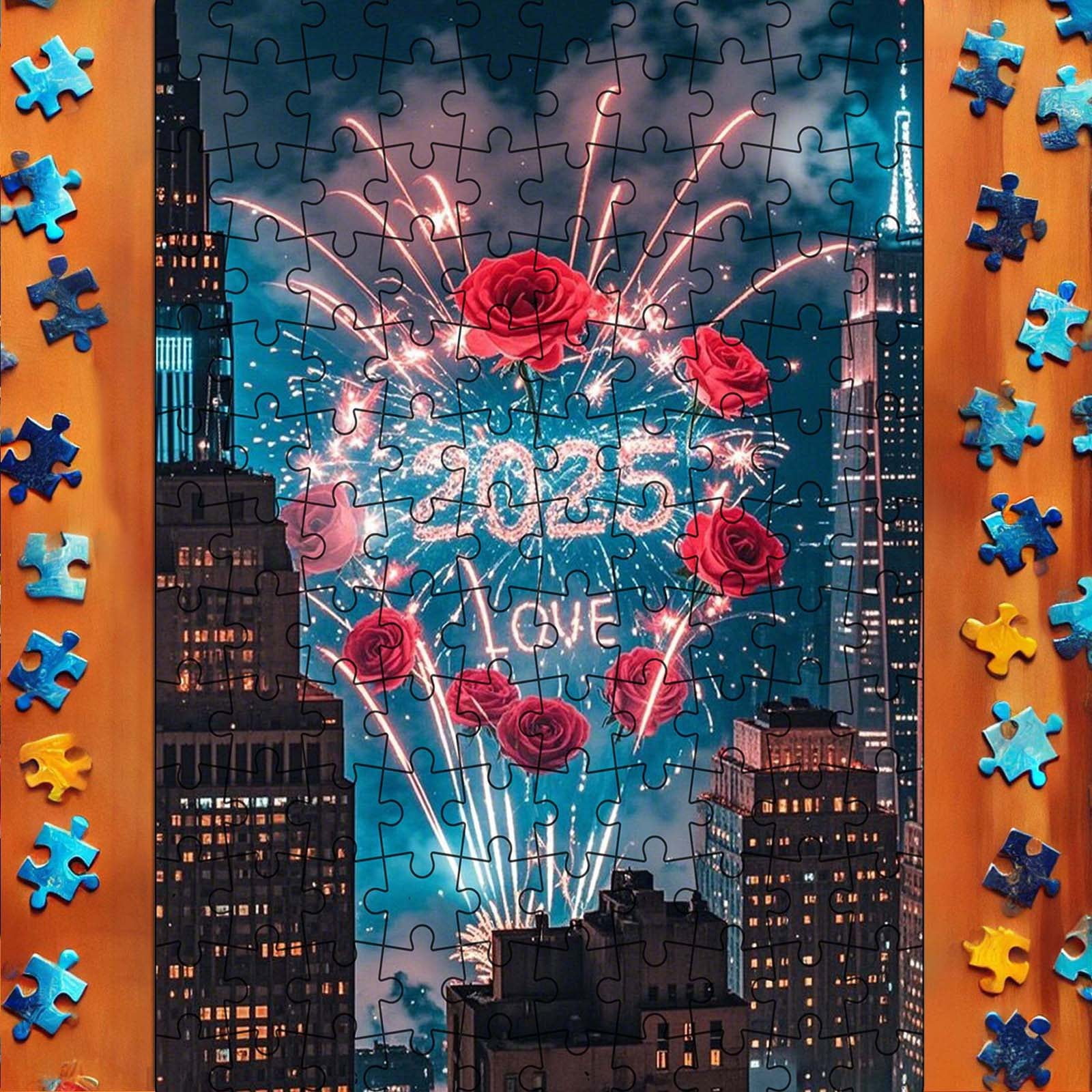 fsxdhpcsgfc 130 Pieces Valentine's Day Themed Puzzle Set Valentine's ...