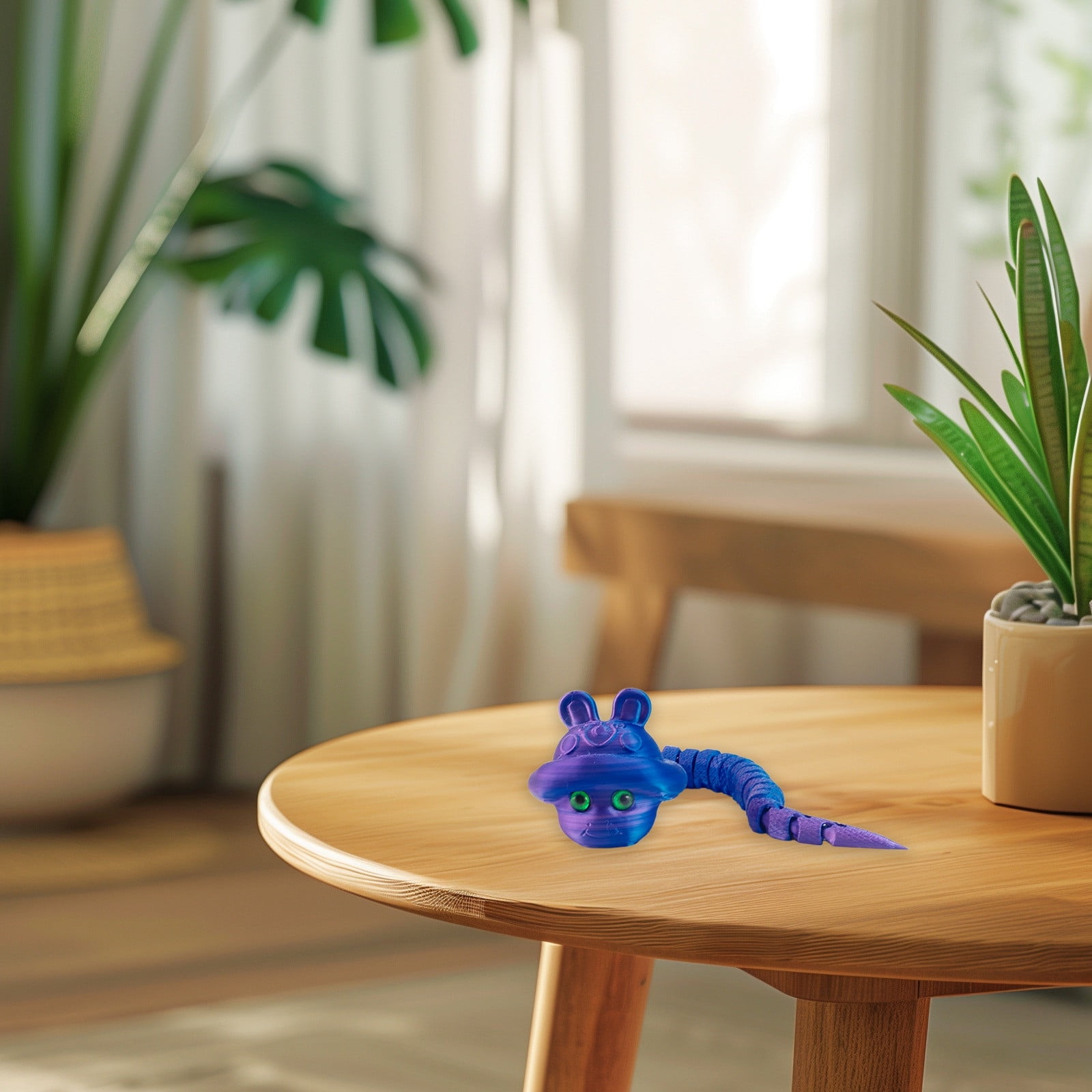 fsxdhpcsgfc 3D Printed Cute Rabbit With Hat Cartoon Year Movable Limb ...