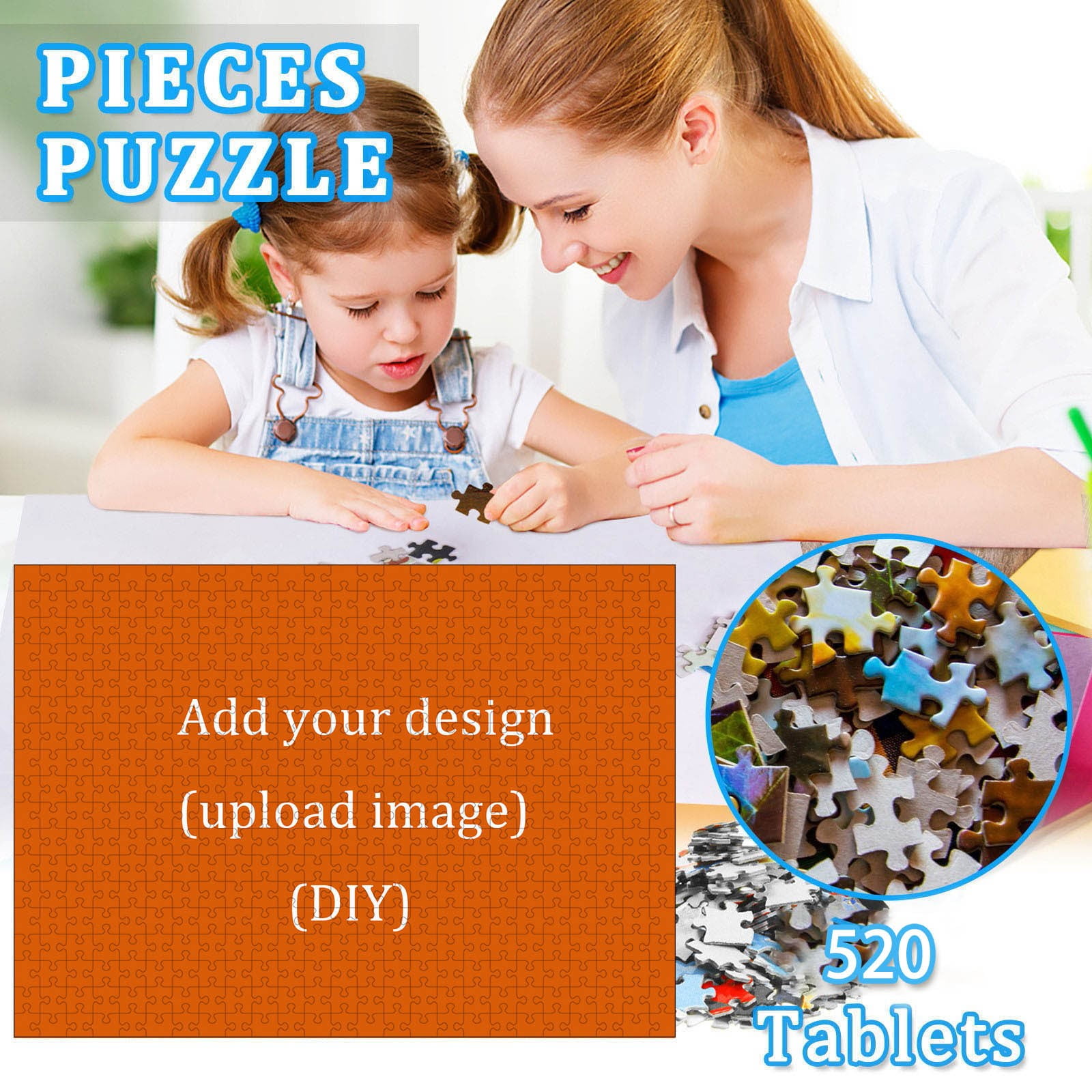 fsxdhpcsgfc 520 Piece Customizable DIY Puzzle High Definition Print ...