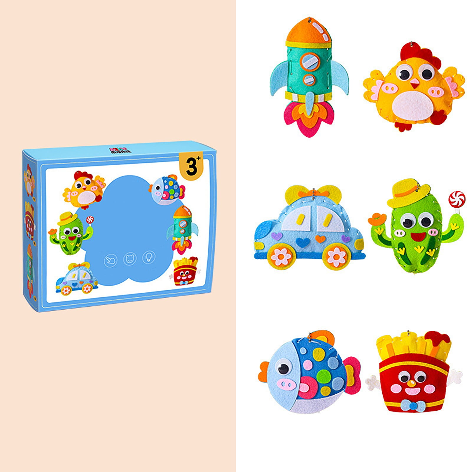 fsxdhpcsgfc DIY Doll Sewing Toys Whateveri Sewing Kit For Kids Sewing ...