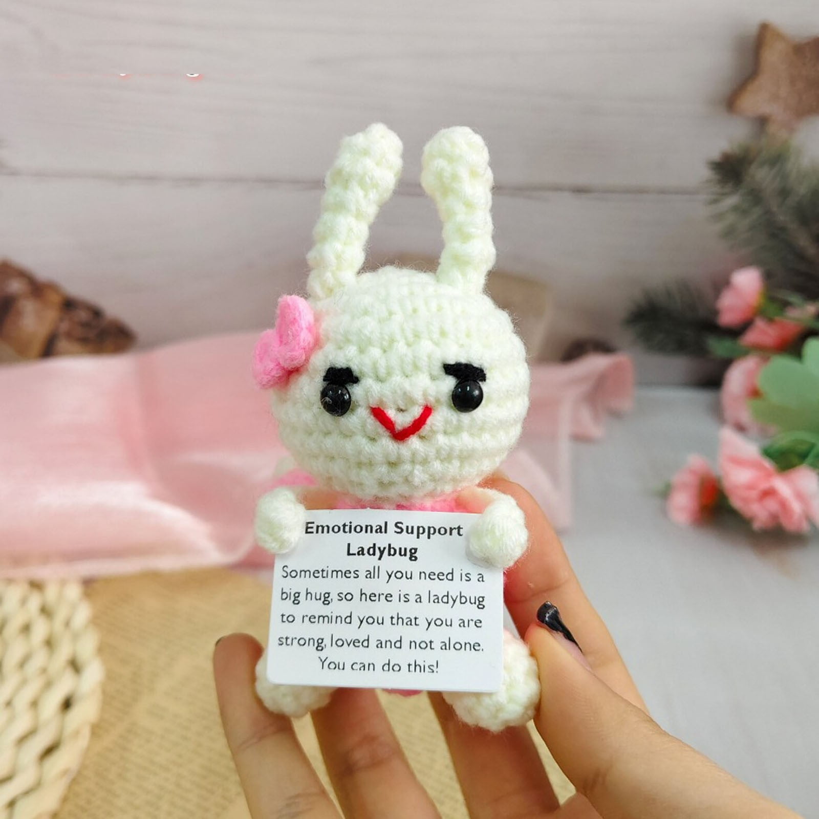 fsxdhpcsgfc Funny Handmade Dolls With Positive Cards For Birthday Car ...