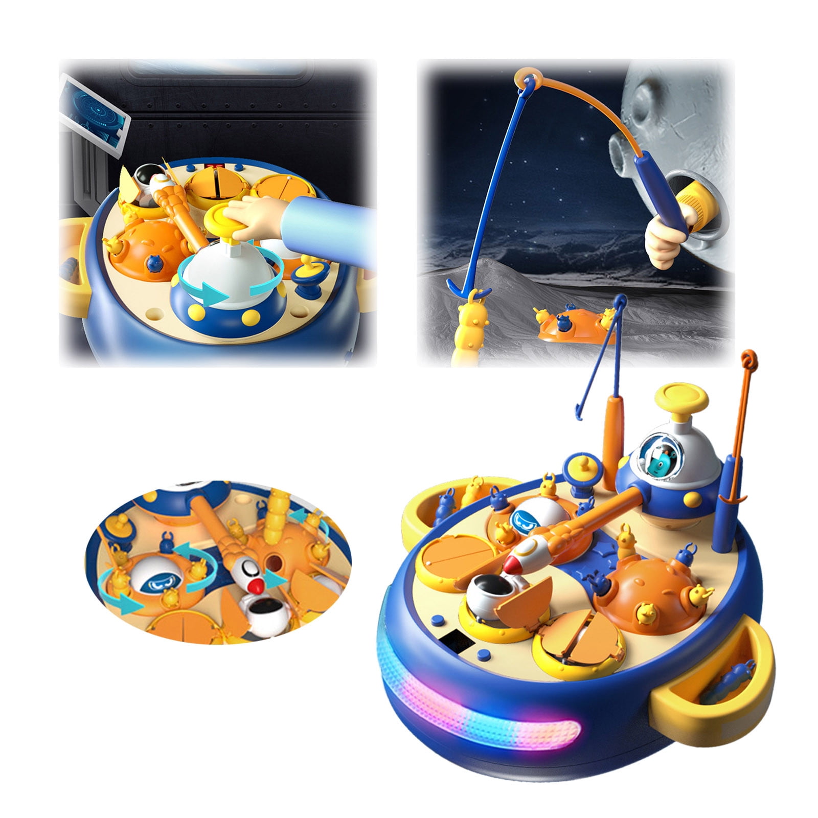 fsxdhpcsgfc Toddler Fishing Game ABS Light And Sound Interactive Whack ...