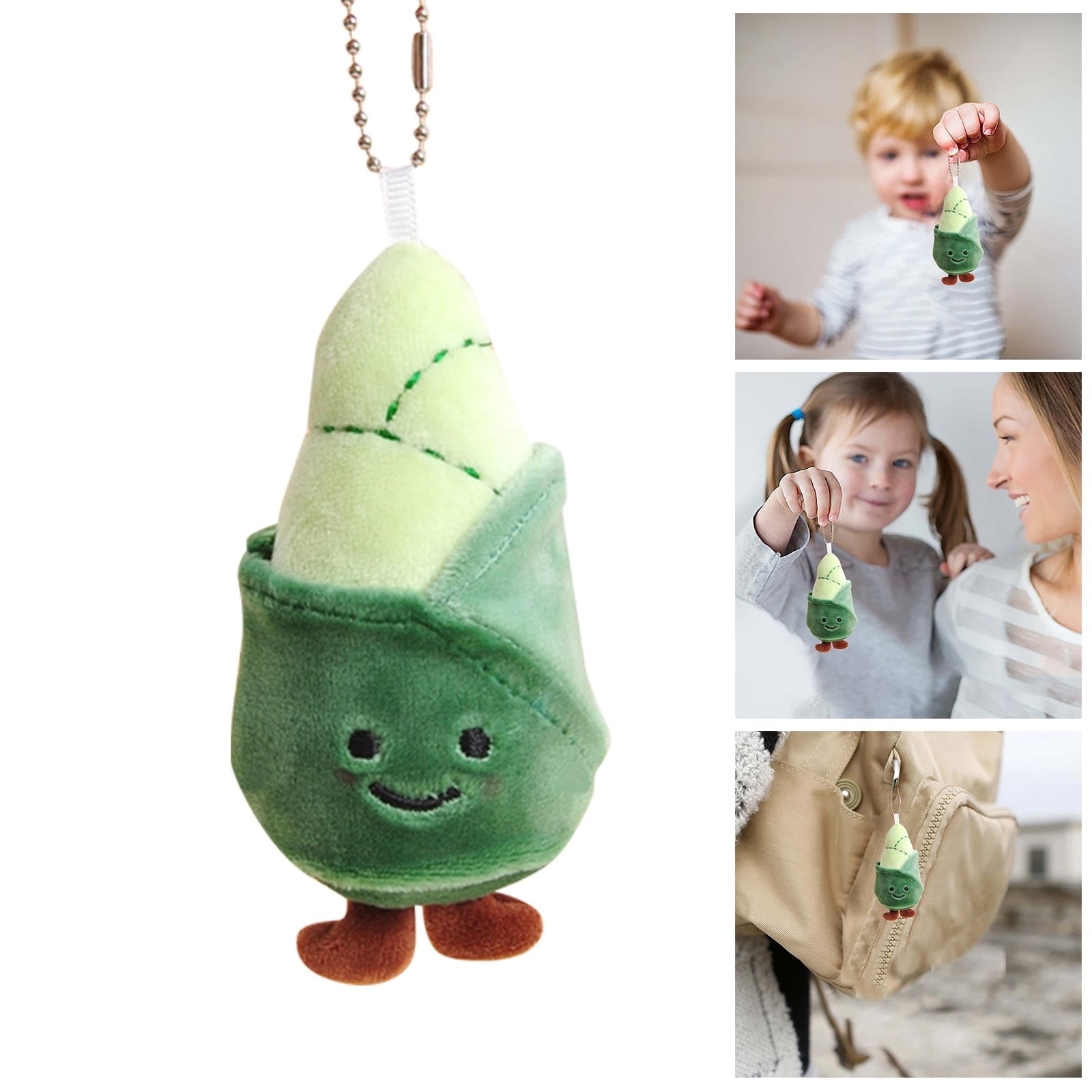 fsxdhpcsgfc Veggie Plushie Keychain & Bag Hanger Student Couple ...