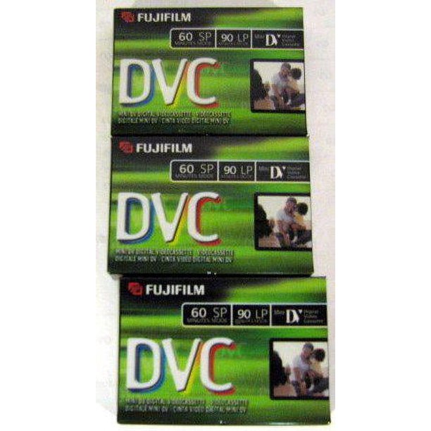 fujifilm dvc dvm60 3 pack mini dv tapes - Walmart Business Supplies