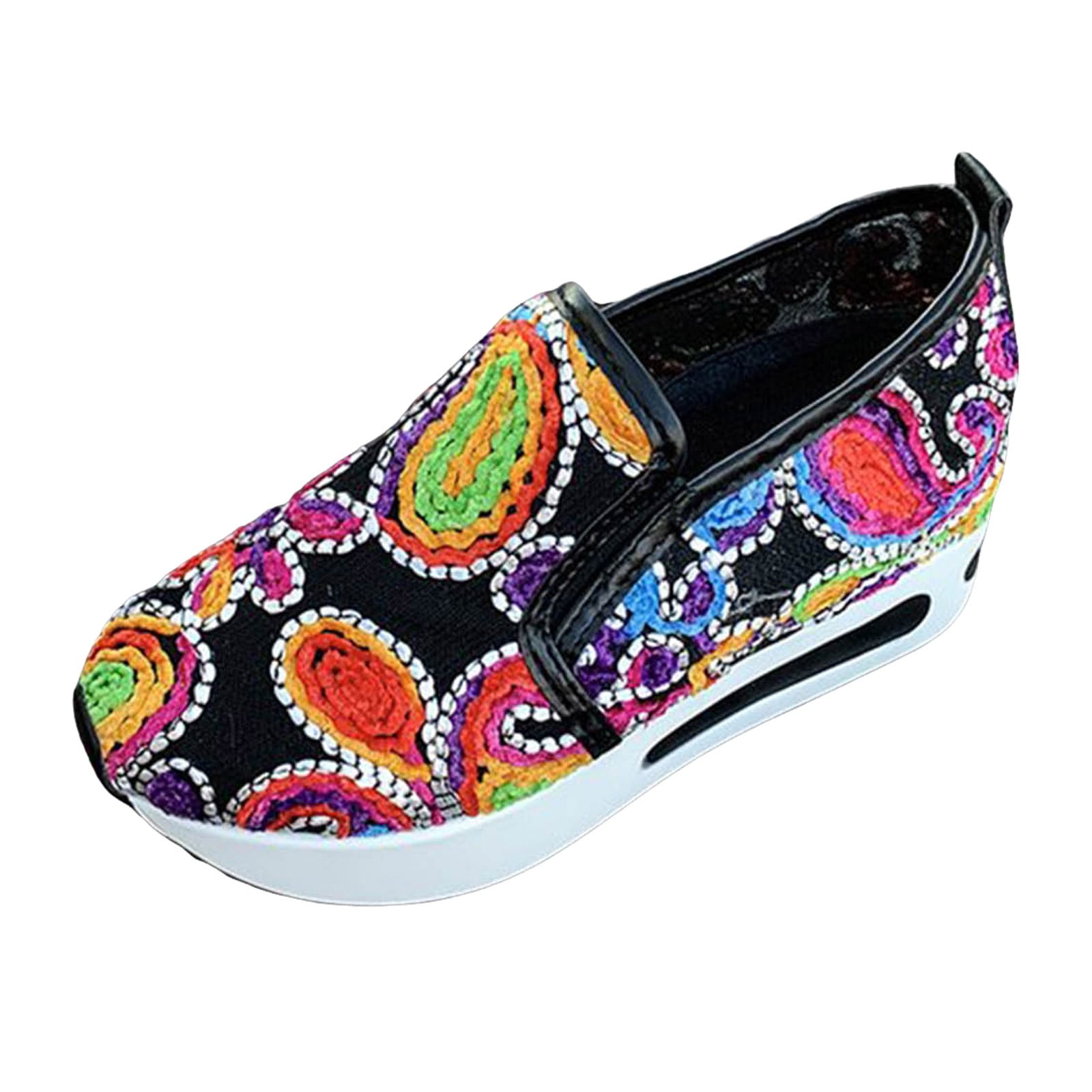 fukaraa Women Mesh Orthopedic Diabetic Walking Shoes Slip-on Platform ...