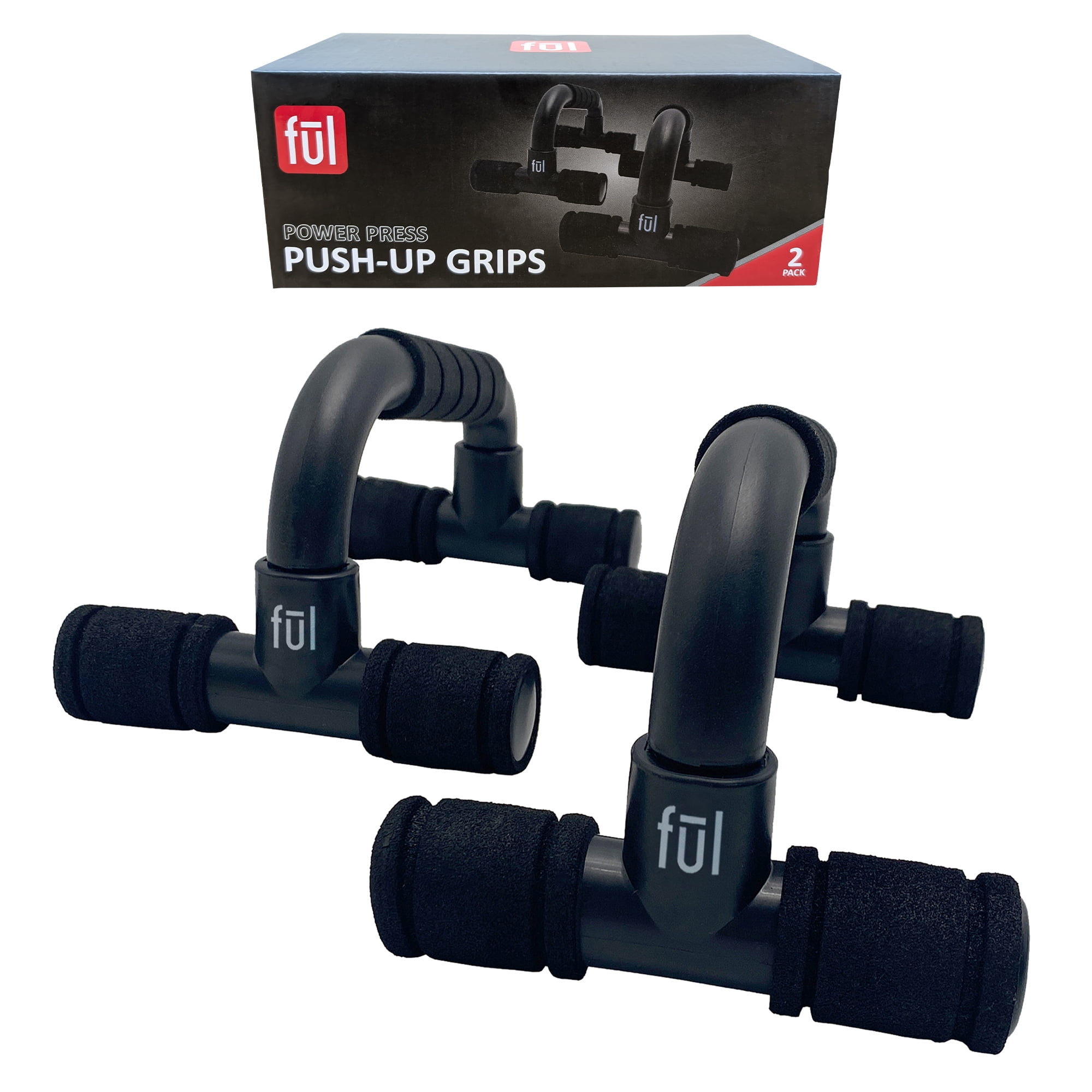 ful Fitness Power Press Push Up Bars Grips - Walmart.com