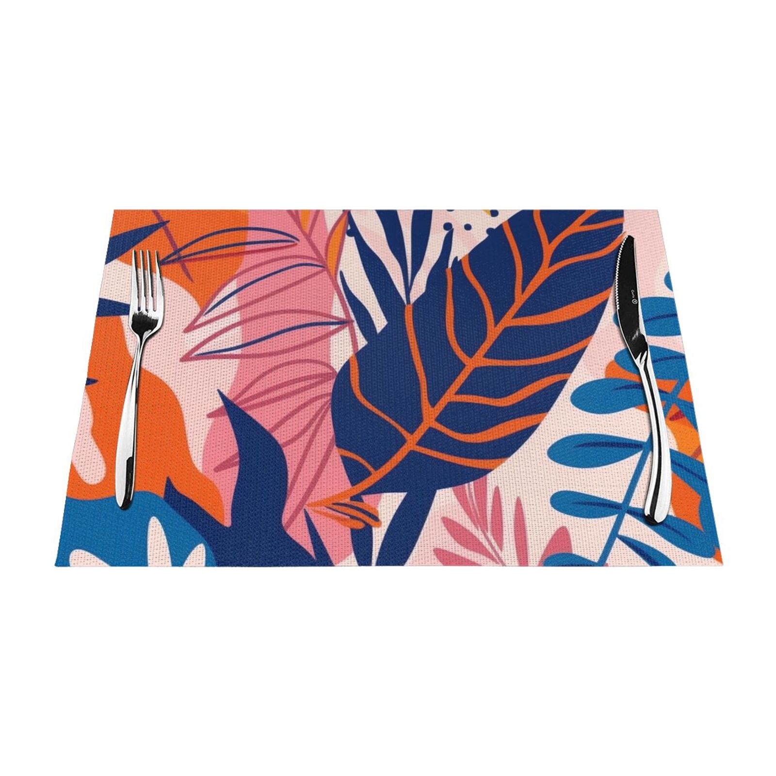 ful on Pink PVC meal mat, dining table mat PVC washable woven vinyl ...