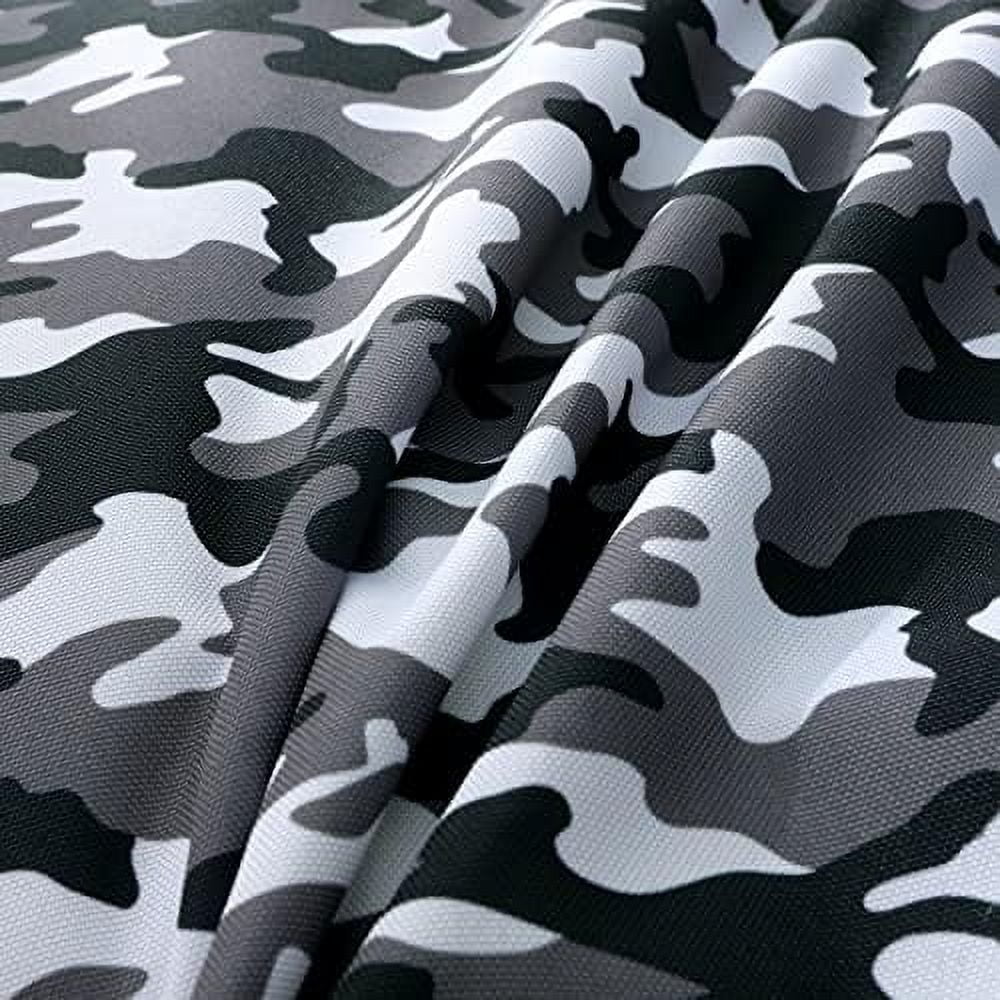 full size 3 side zipper oxford printing camo grey futon cover sofa ...