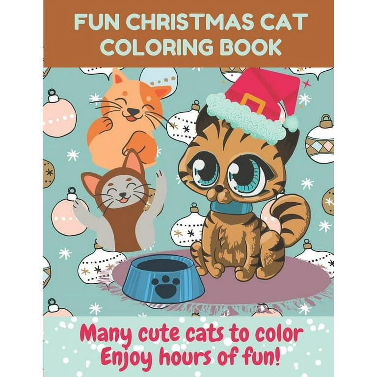 christmas cat coloring book