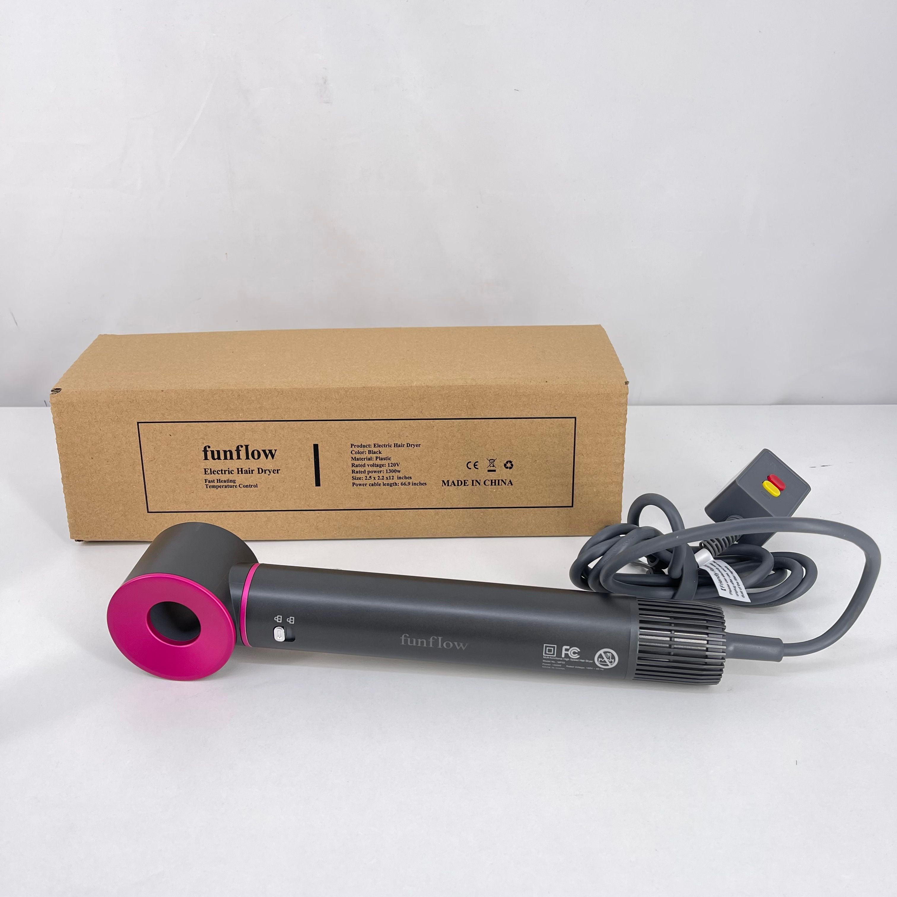 funflow Electric hair dryers Professional Salon-Quality, Lightweight, Fast Drying, and Styling ...