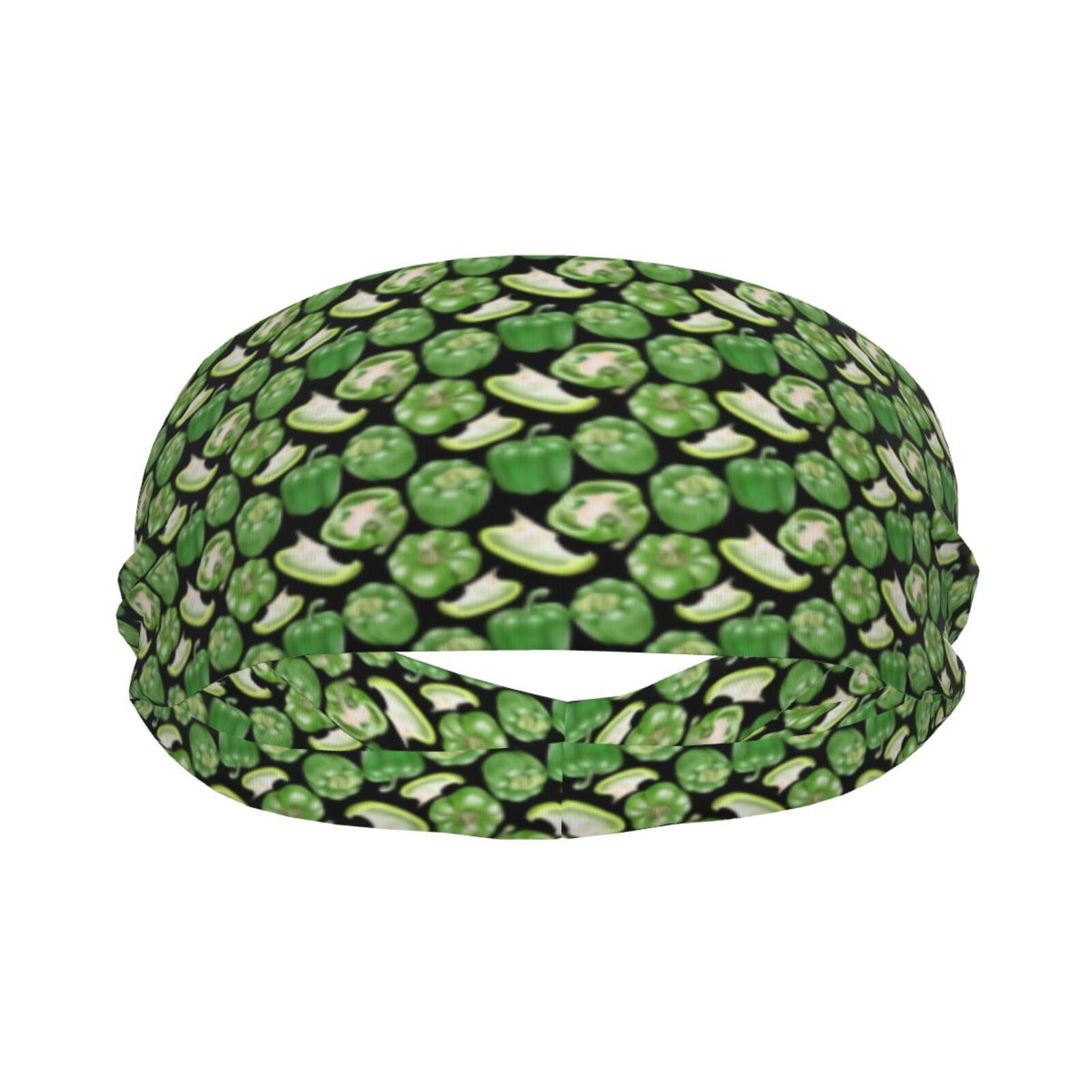 funny Bell Pepper Print Headbands for Women/Men, Elastic Wide Soft ...
