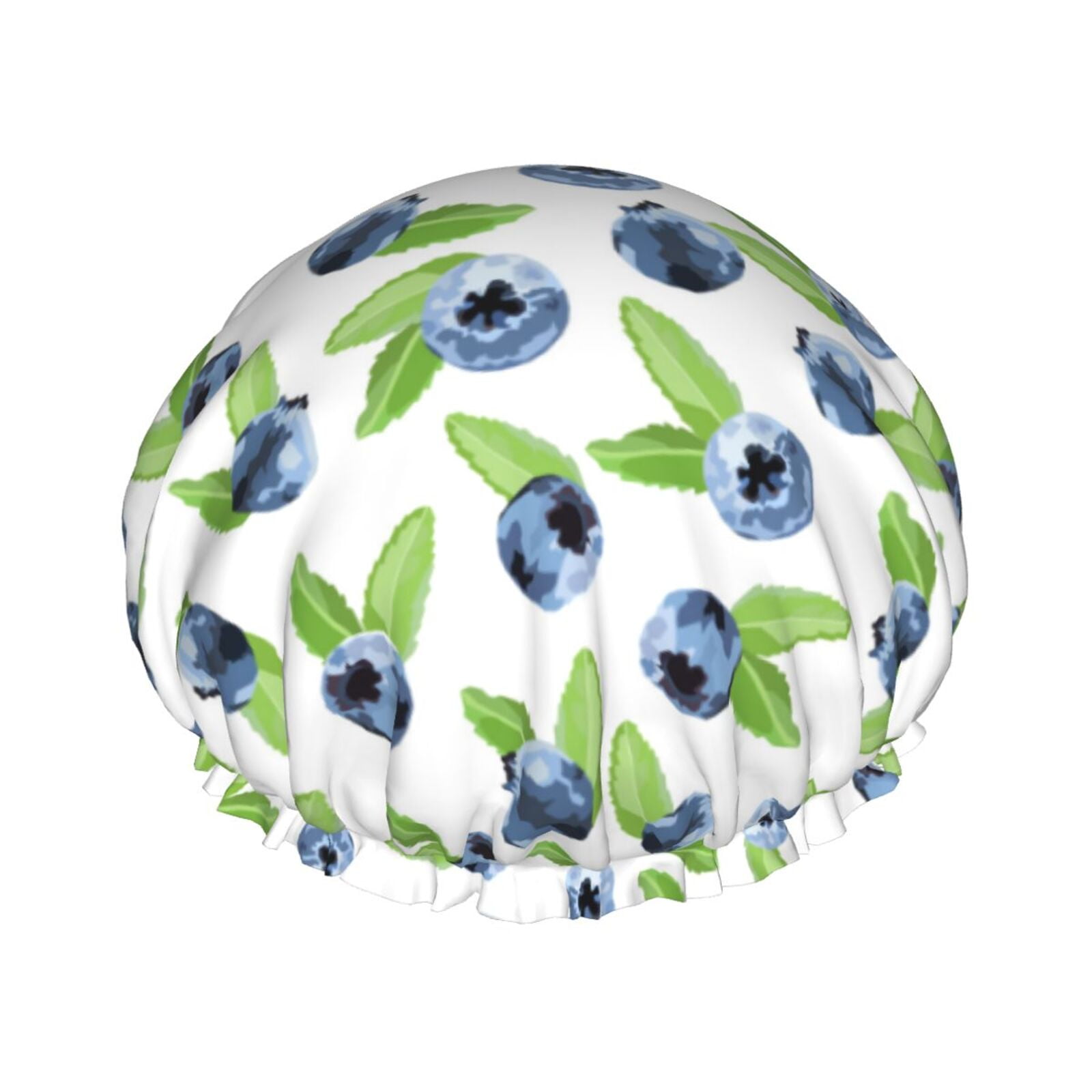 funny Blueberry design Shower Cap, Reusable Bath Hair Hat for all Hair ...