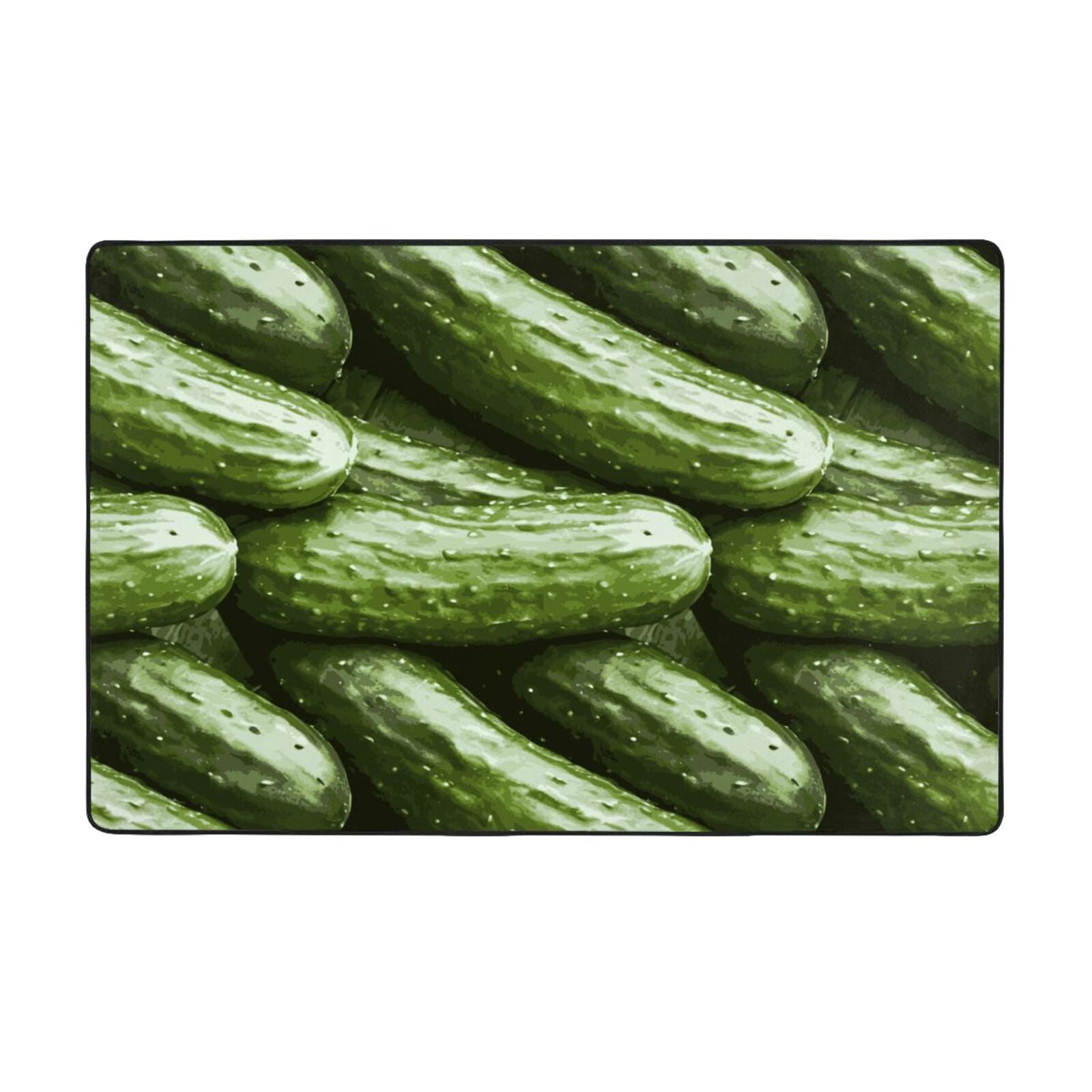 funny Cucumber Shaggy Area Rug, Rugs for Living Room Bedroom Non Slip ...