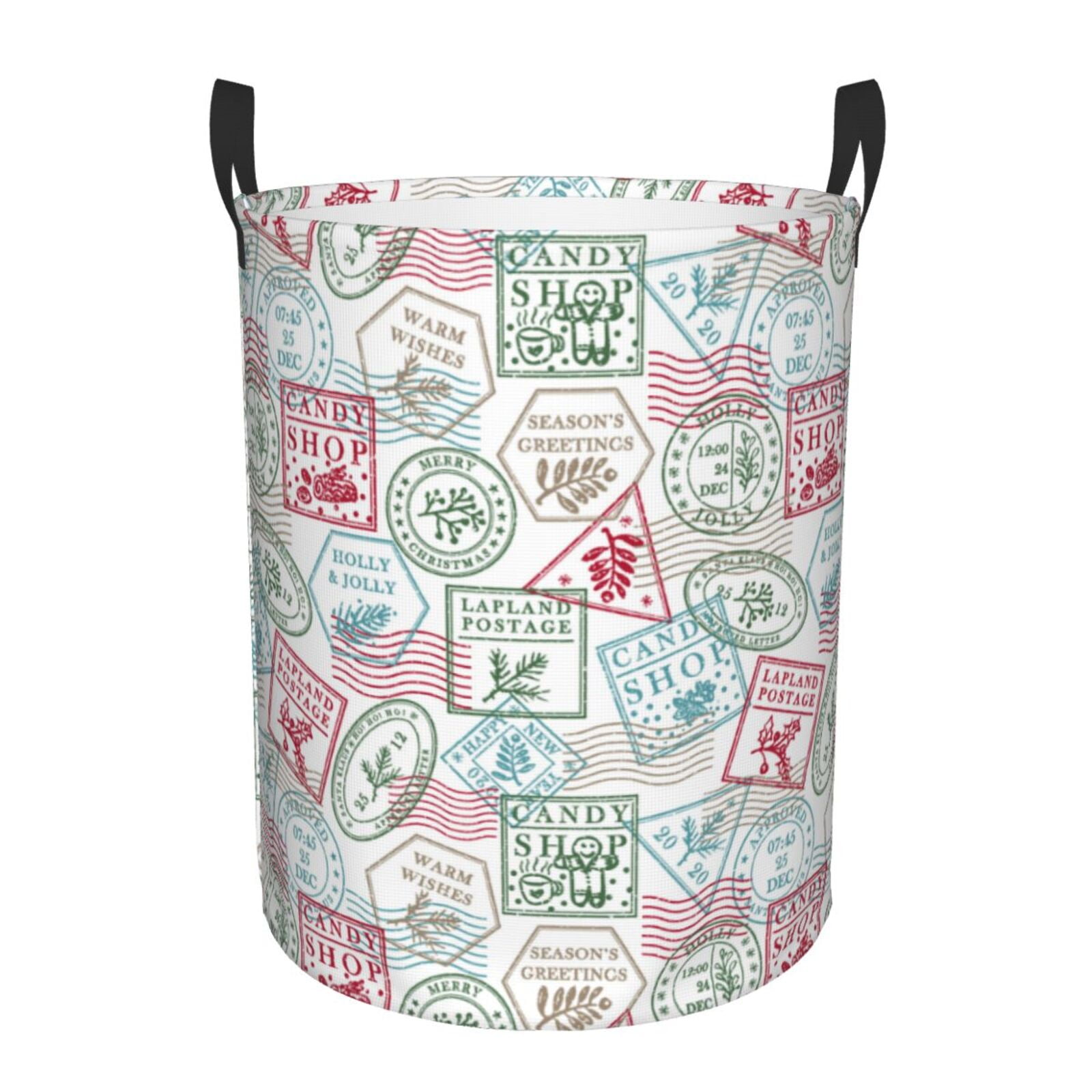 funny Postmark print Laundry Basket, Laundry Hamper Waterproof Laundry ...