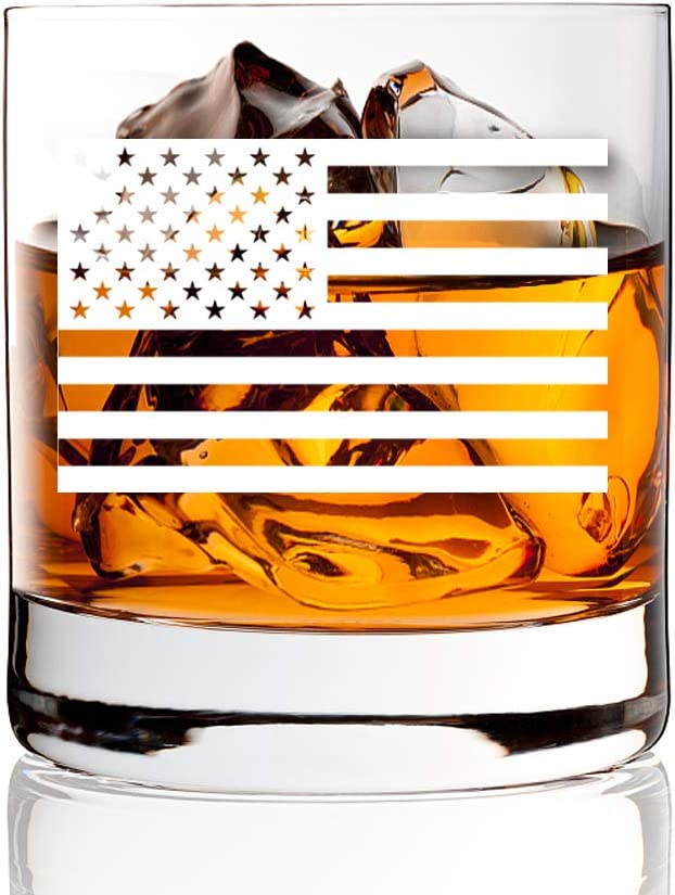 funny american flag whiskey glasses, atriotism glass gift for whiskey ...