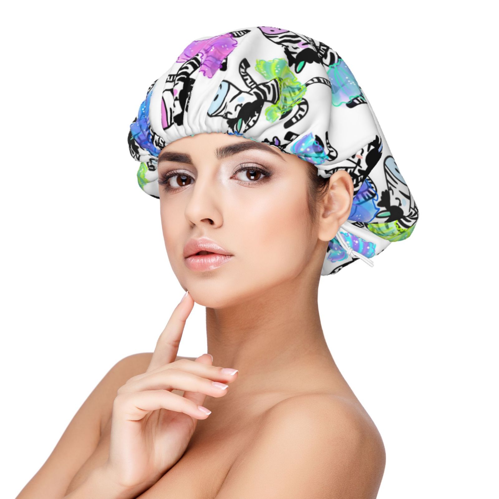 funny dancing zebras cute Silk Bonnet for Sleeping Women Men ...