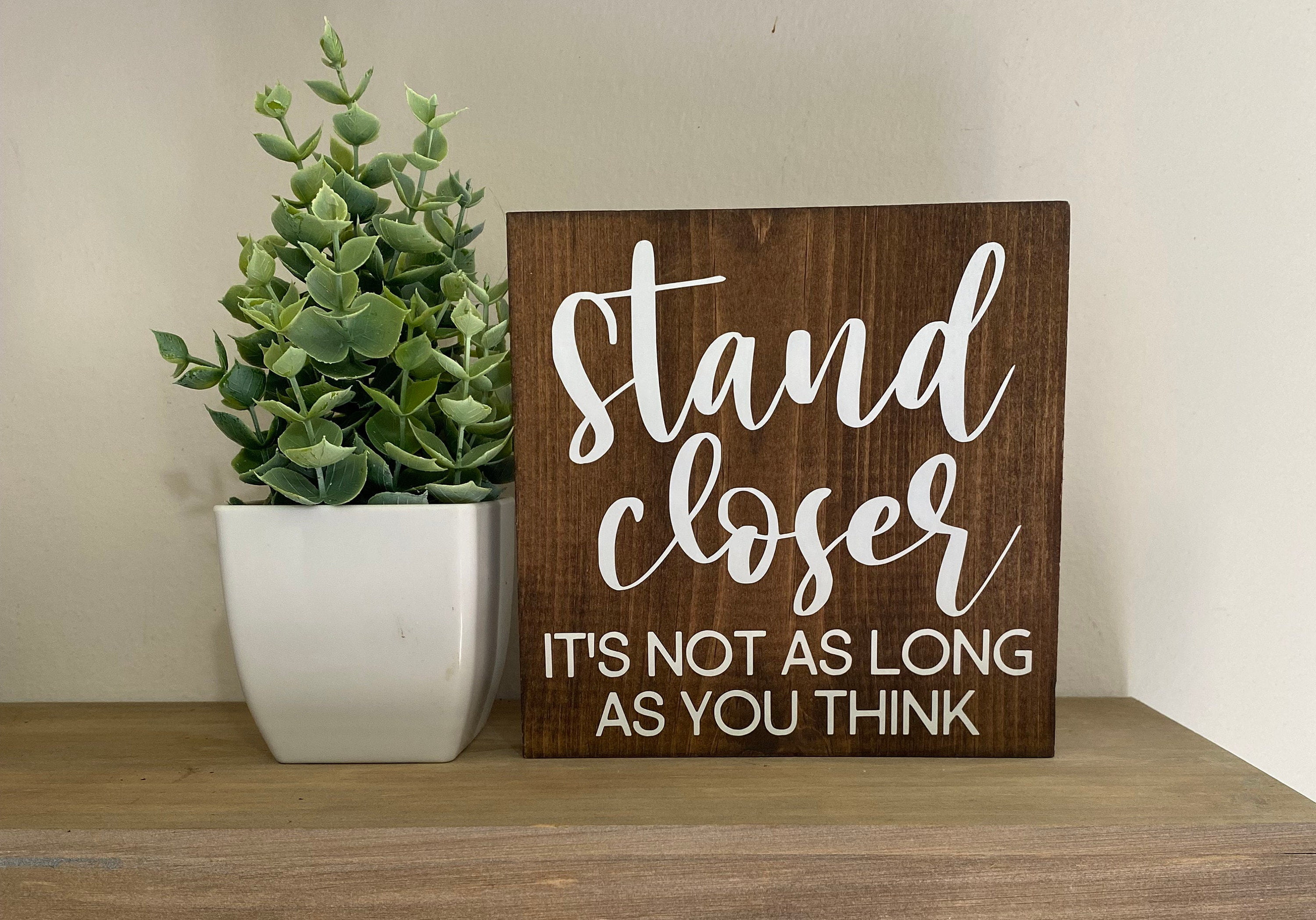 funny doormat Stand closer it’s not as long as you think sign ...