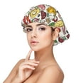 funny food(1) Silk Bonnet for Sleeping Women Men, Adjustable Elastic ...