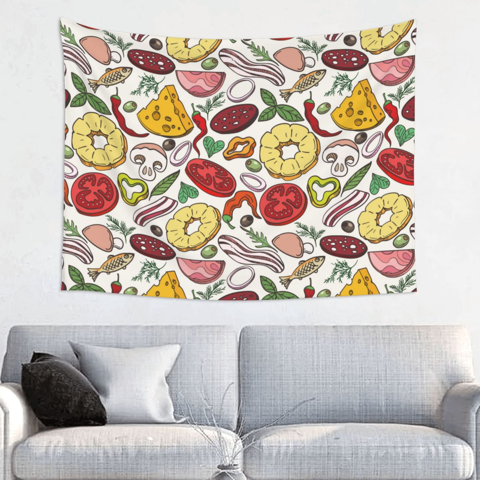 funny food(1) Tapestry Home Decor Tapestry Wall Hanging Decoration ...