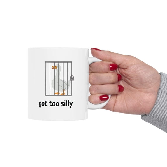 funny goose mug got too silly coffee cup animal lover gift cH1Ristmas ...