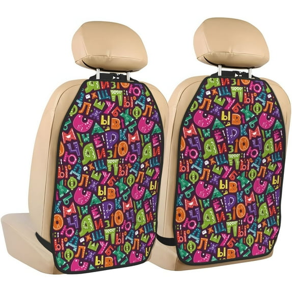 funny letters BackSeat Car Organiser, Waterproof Scratchproof Car Seat ...