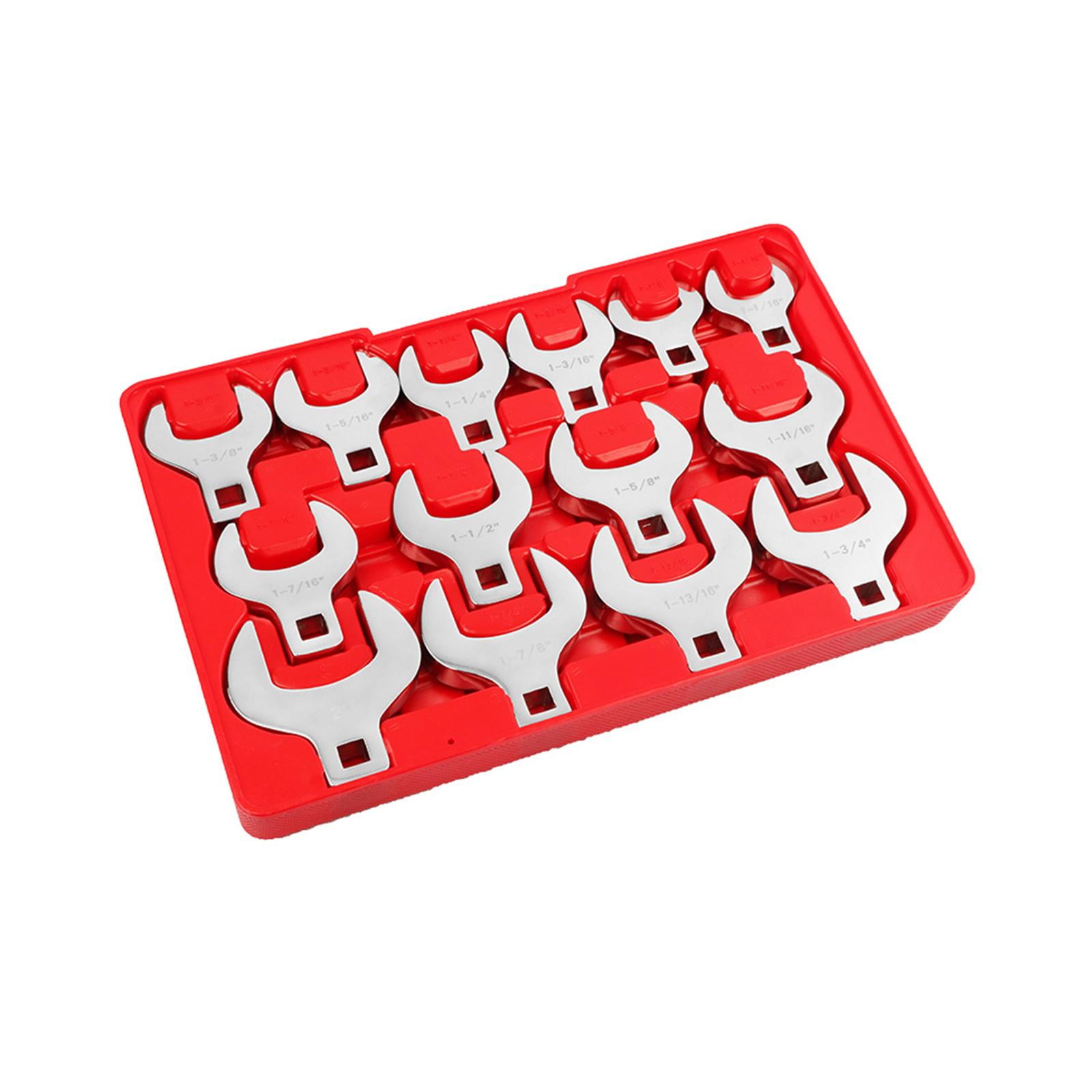 funtasica 14 Pieces 1/2 inch Drive Crowfoot Wrench Set Brake Wrench ...