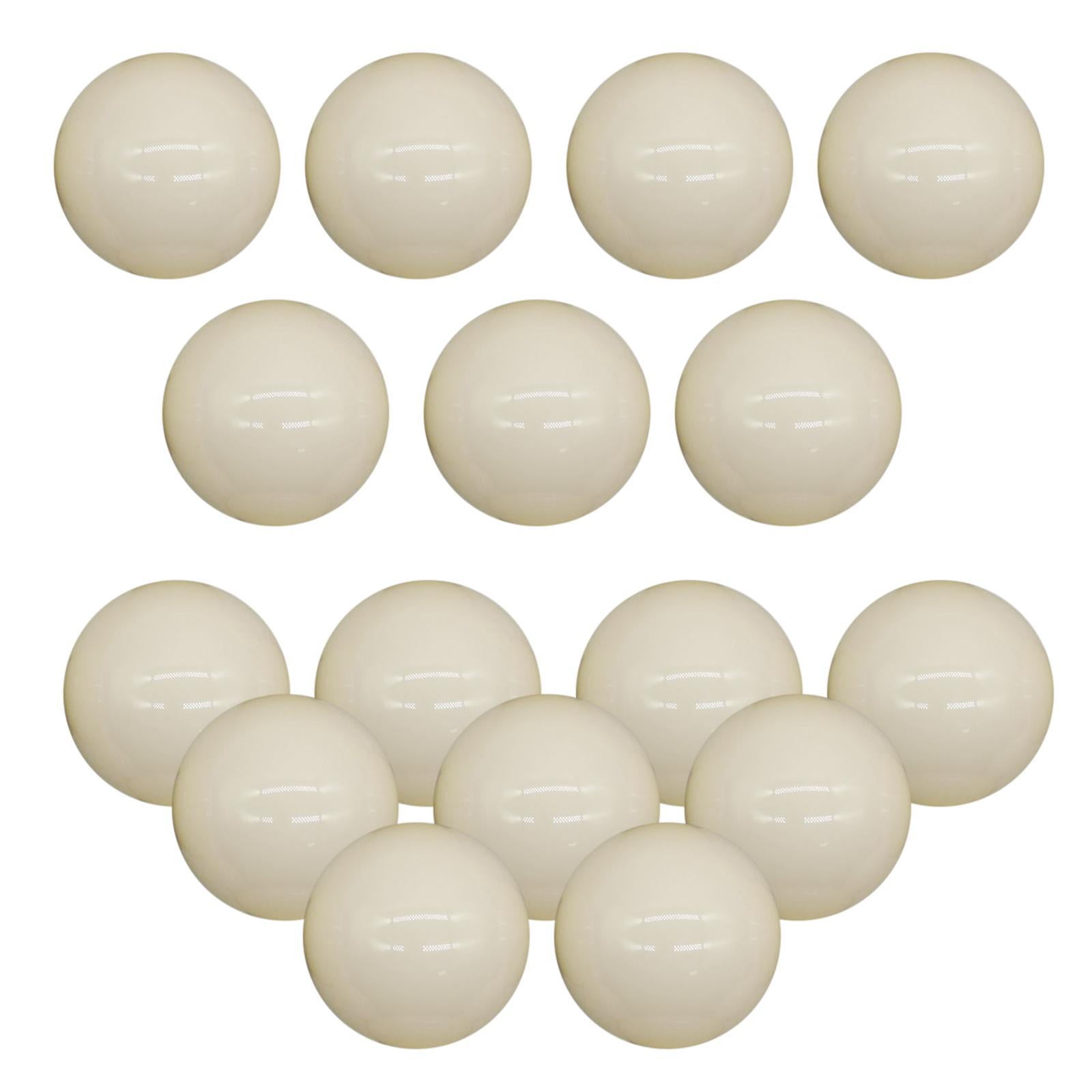 funtasica 16 Pieces Billiard Balls Pool Balls 52.5mm White Billiards ...