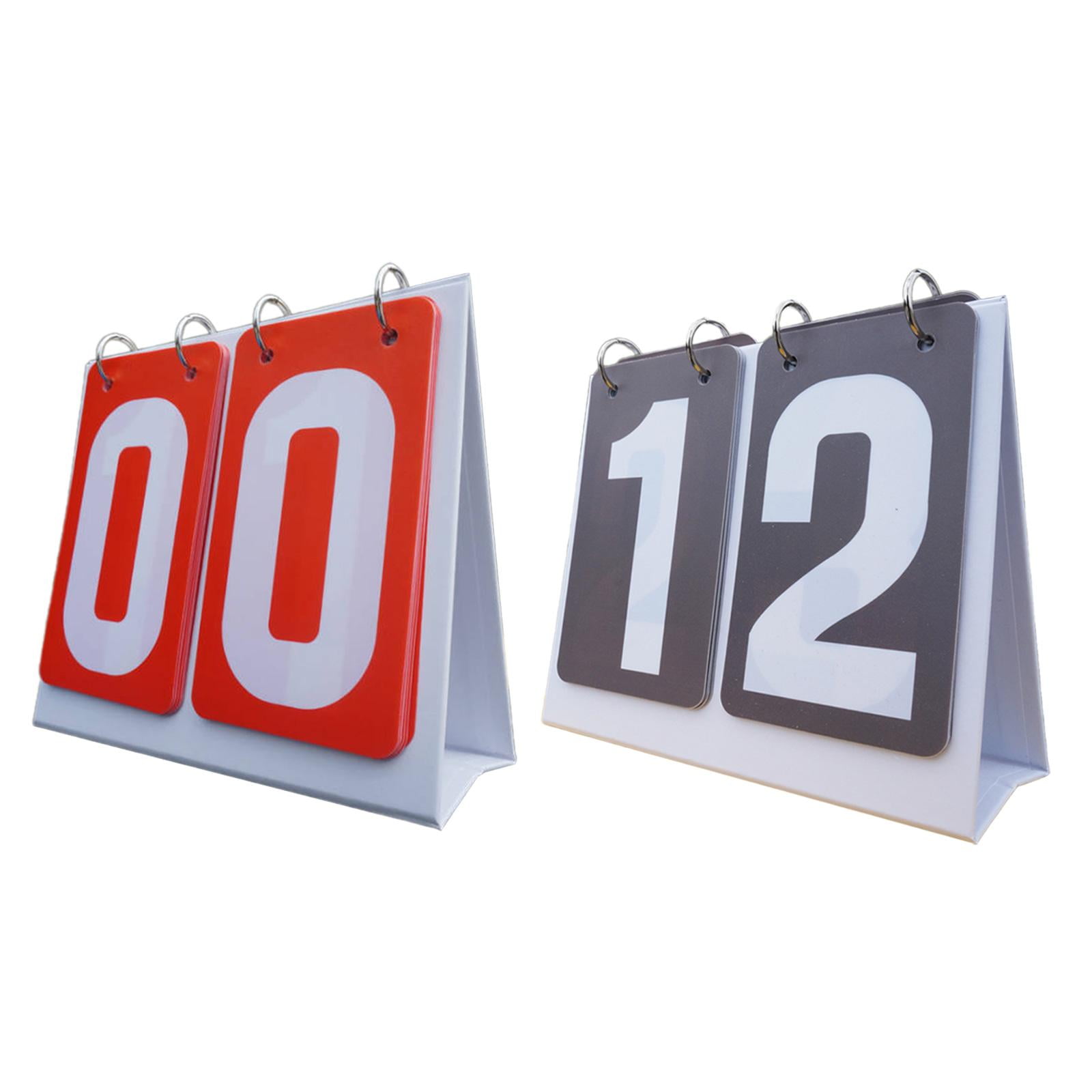 funtasica 2 Pieces Multi Sports Scoreboards Tabletop Score Flippers 2 ...