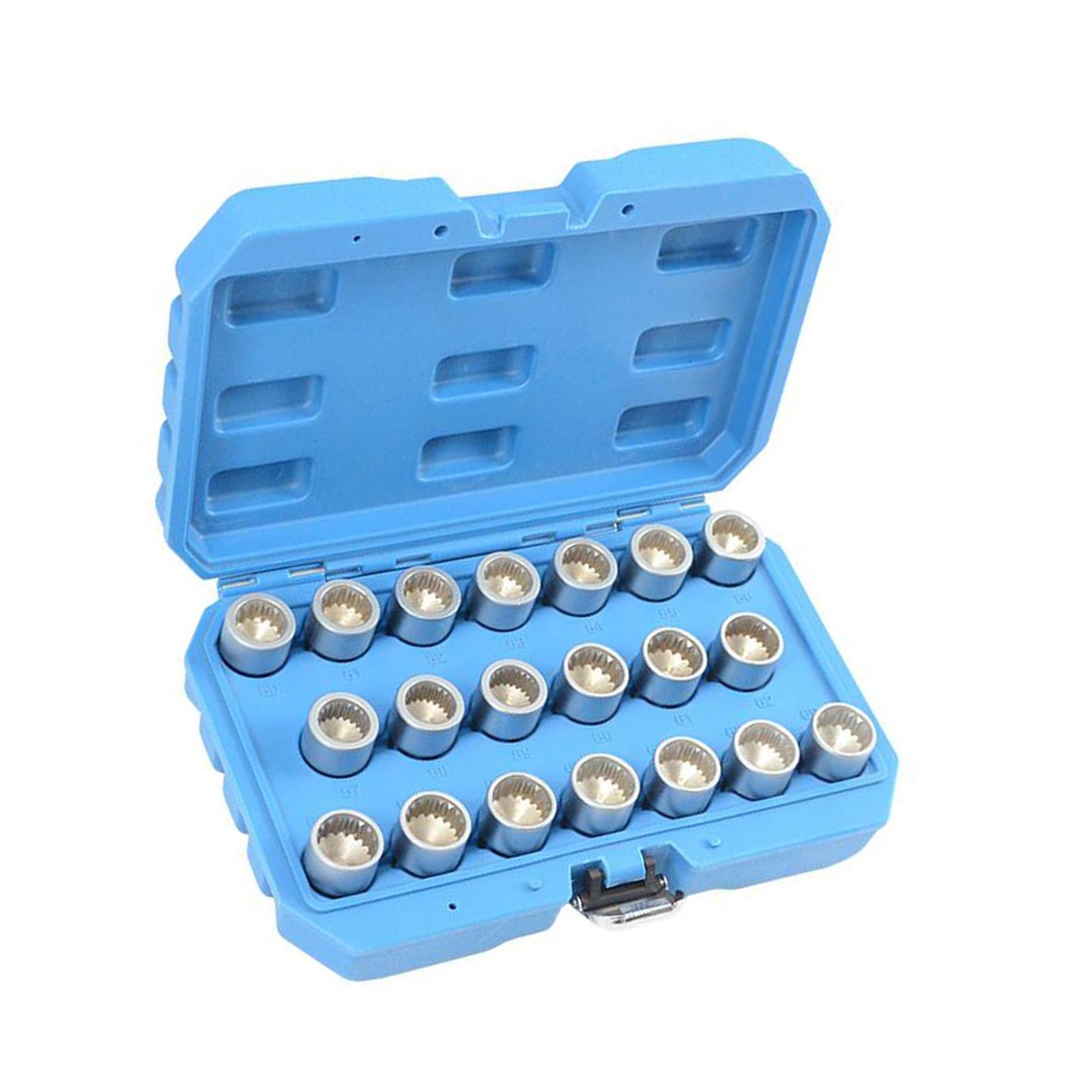 funtasica 20Pcs Wheel Lock Removal Kit, Anti Wheel Lug Nut Removal ...